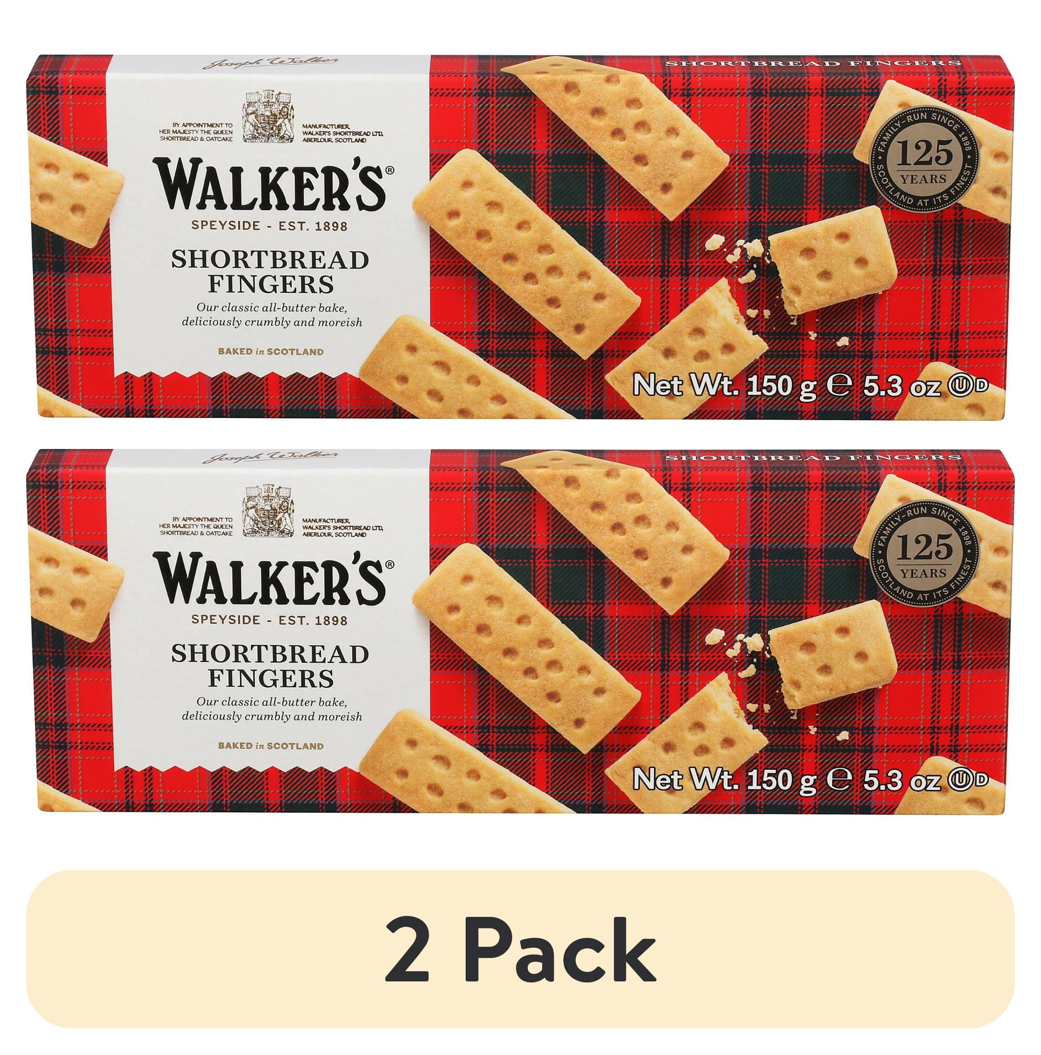 (2 pack) Walker's Shortbread Fingers 5.3 oz - Walmart.com