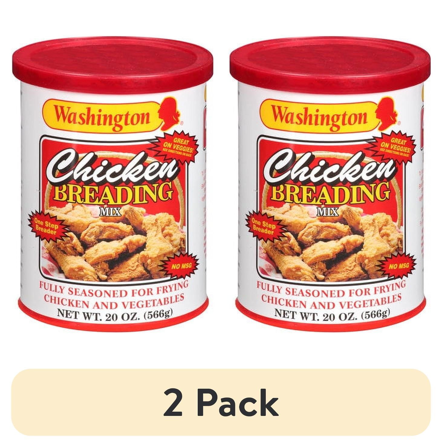 (2 pack) Washington Chicken Breading Mix, Seasoning, 20 oz Canister ...