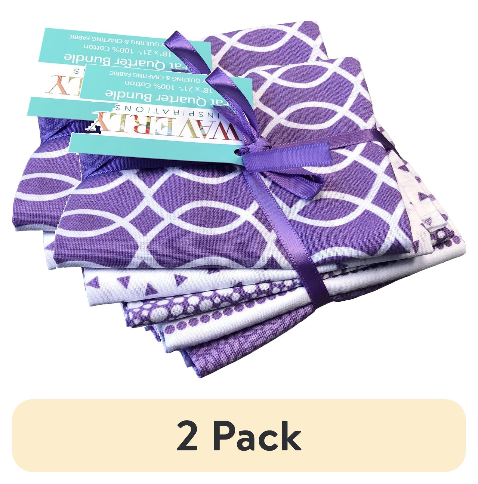 (2 pack) Waverly Inspirations 100% Cotton 18" X 21" Fat Quarter ...