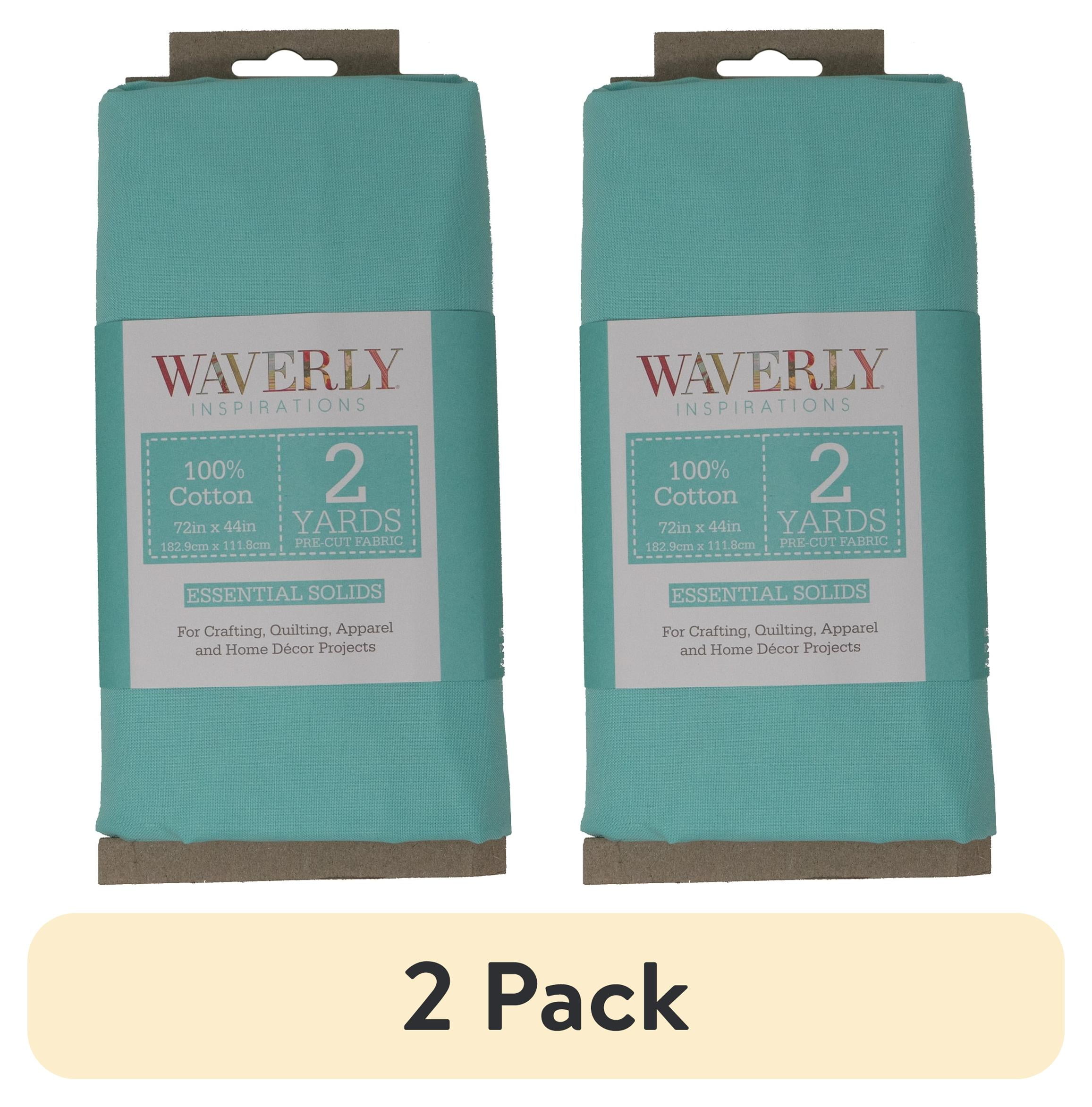 (2 pack) Waverly Inspirations 2 Yard Cut 100% Cotton Solids Fabric ...