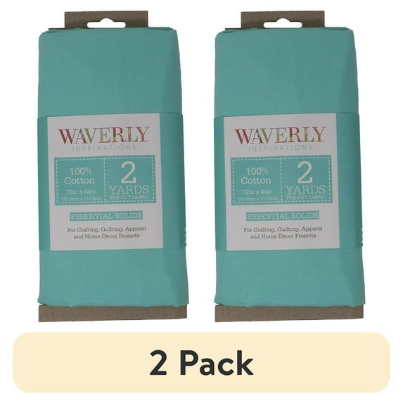 (2 pack) Waverly Inspirations 2 Yard Cut 100% Cotton Solids Fabric ...