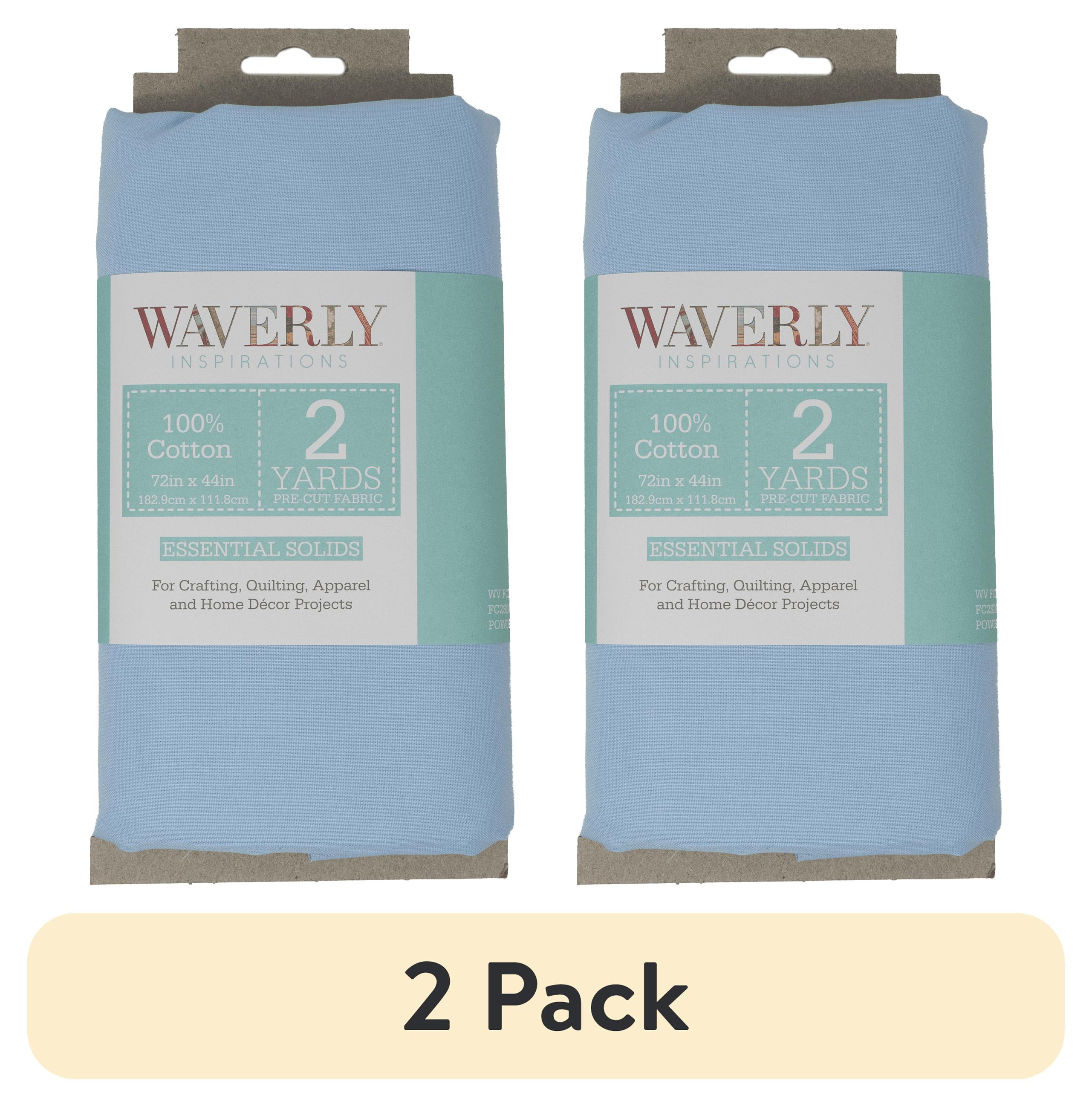 (2 pack) Waverly Inspirations 2 Yard Cut 100% Cotton Solids Fabric ...