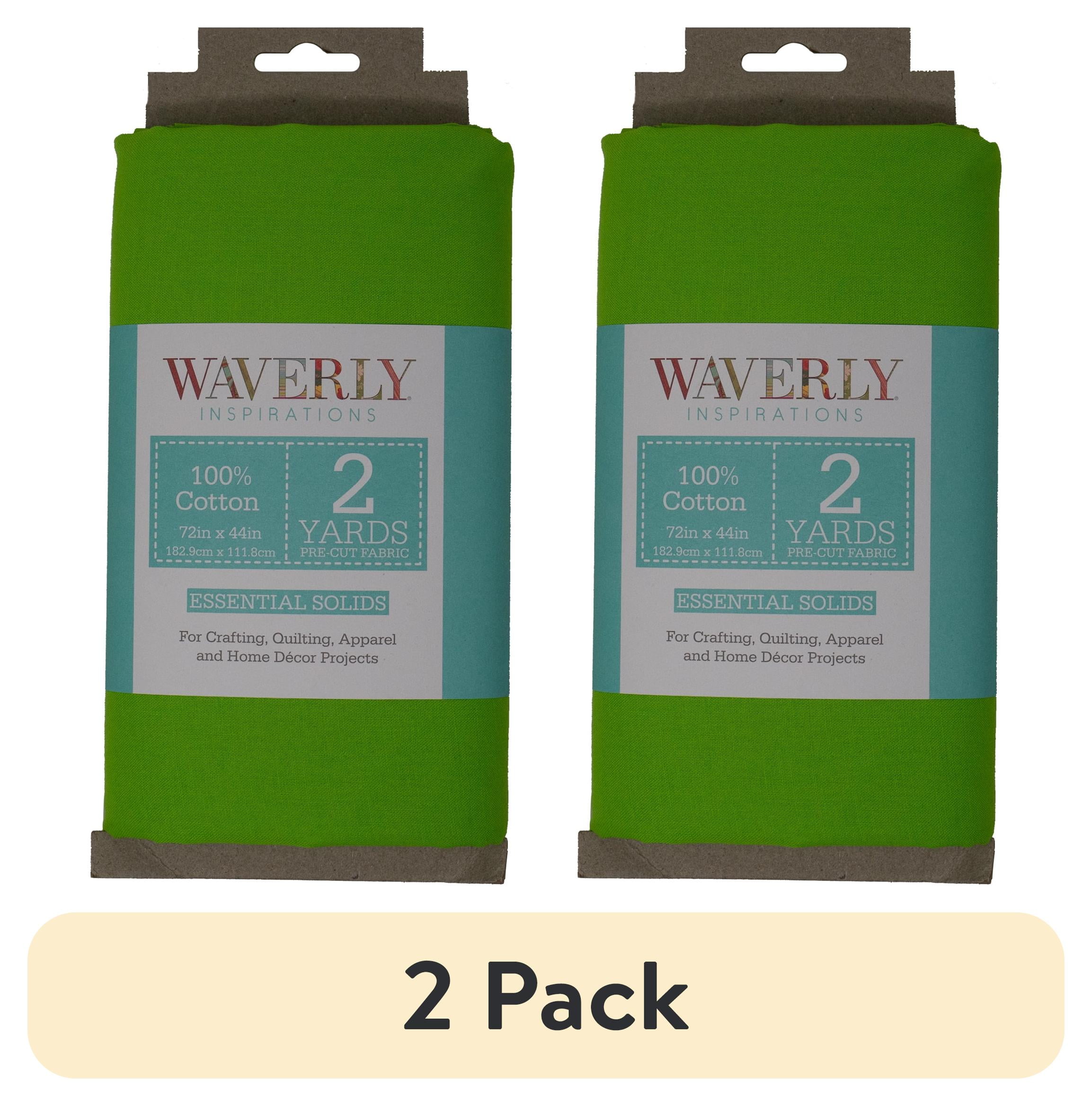 (2 pack) Waverly Inspirations 2 Yard Cut 100% Cotton Solids Fabric ...