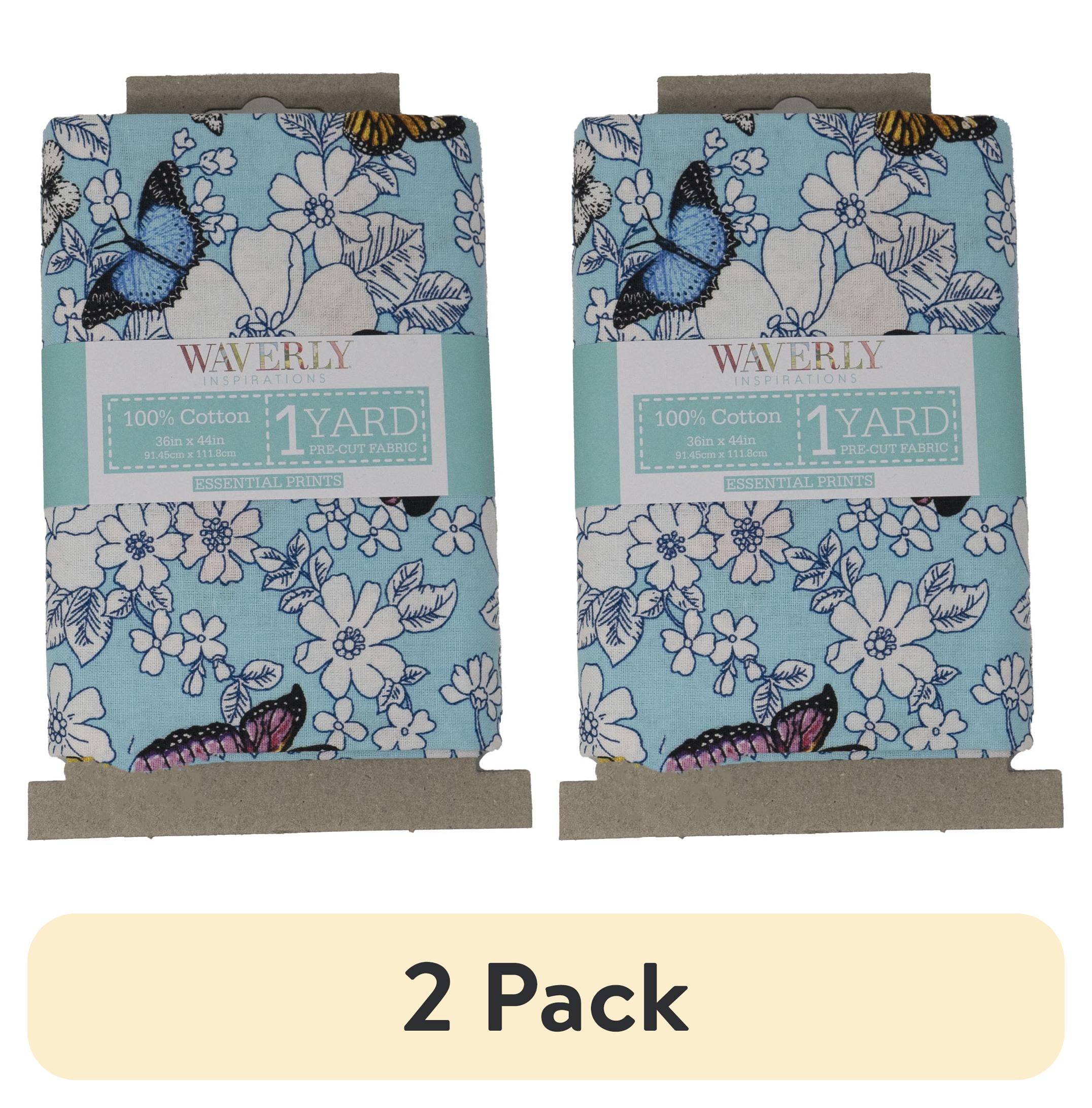 (2 pack) Waverly Inspirations 1 Yard Cut 100% Cotton Prints Fabric, Btf ...