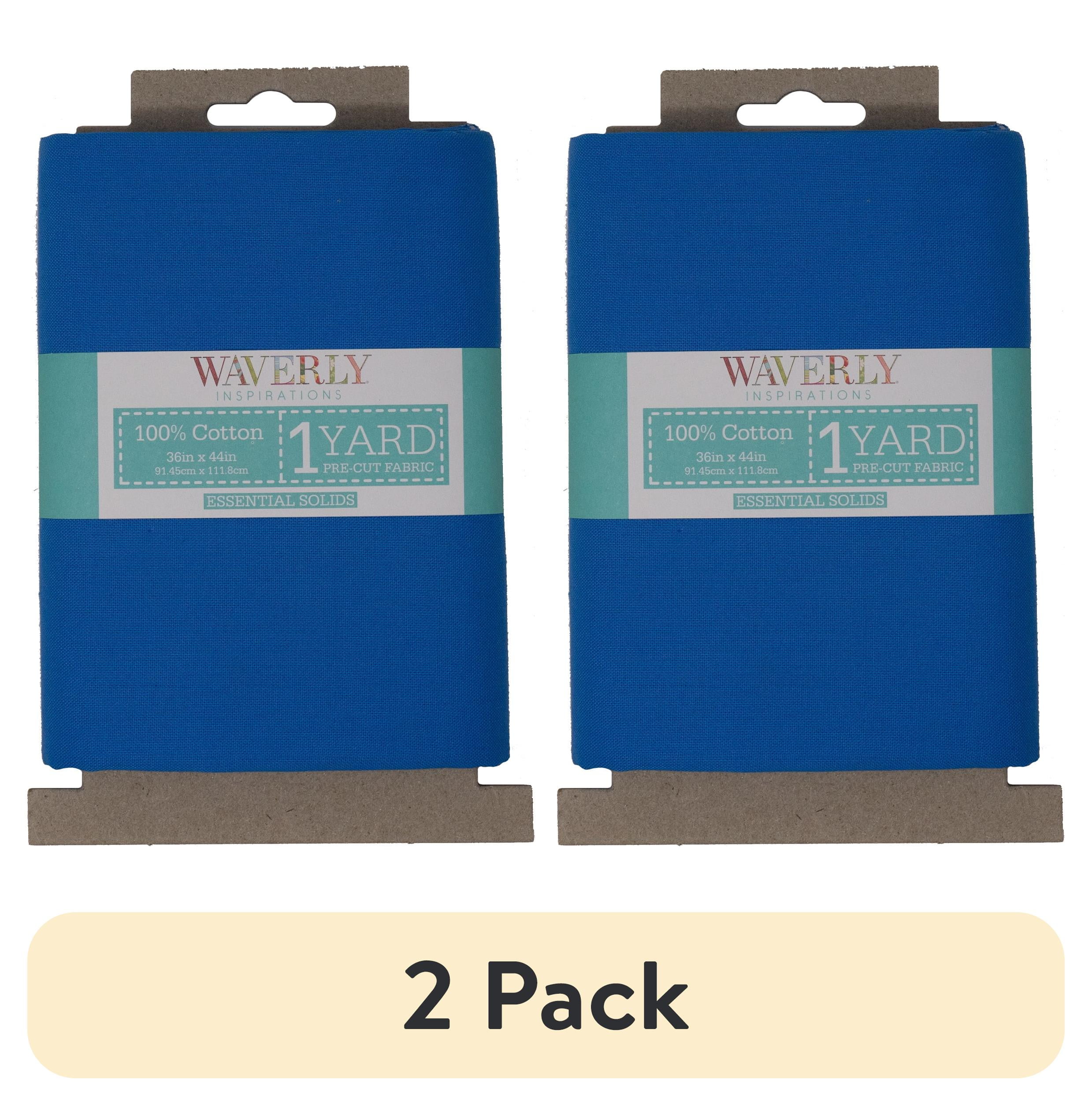 (2 pack) Waverly Inspirations 1 Yard Cut 100% Cotton Solids Fabric ...