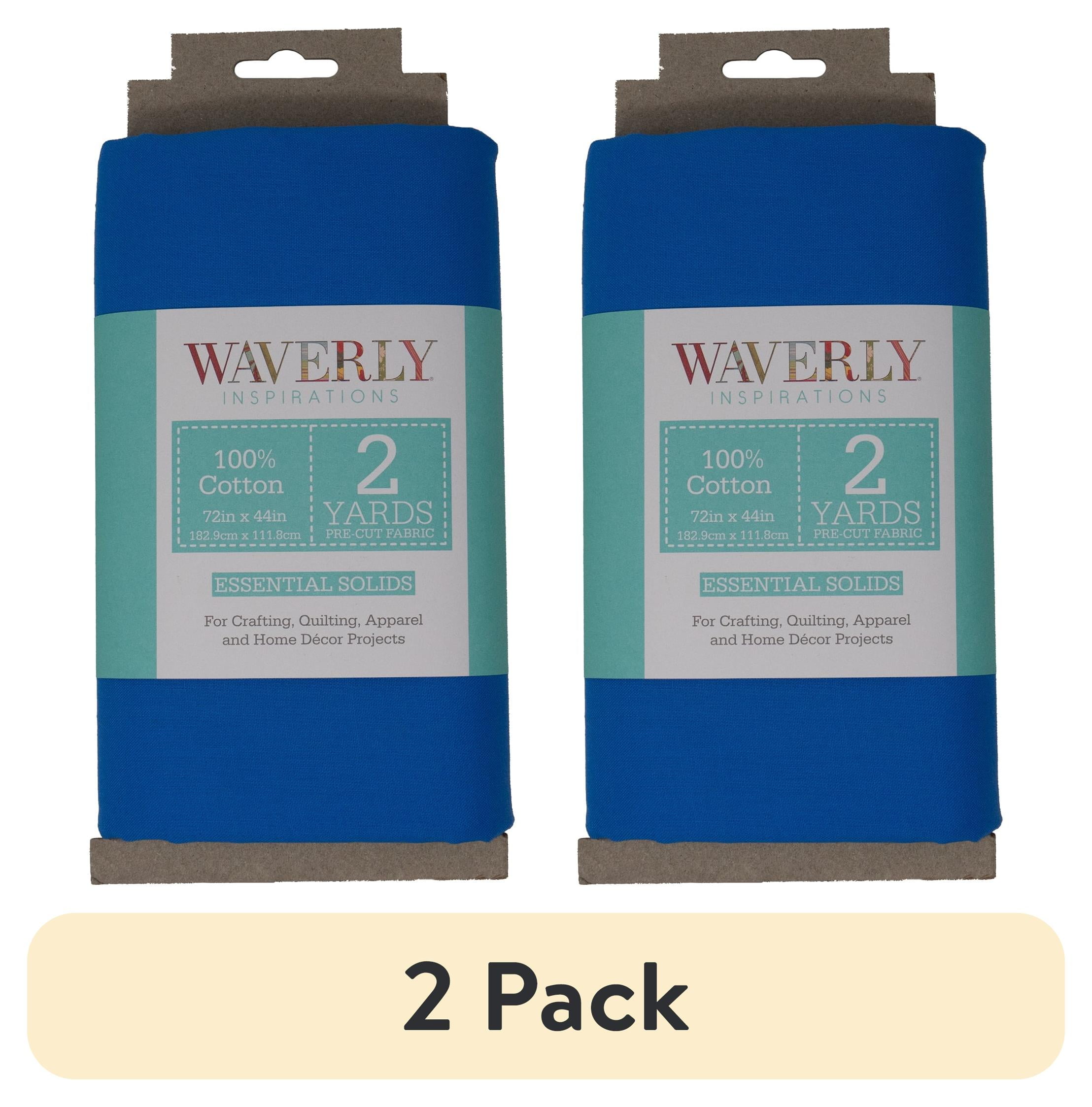 (2 pack) Waverly Inspirations 2 Yard Cut 100% Cotton Solids Fabric ...