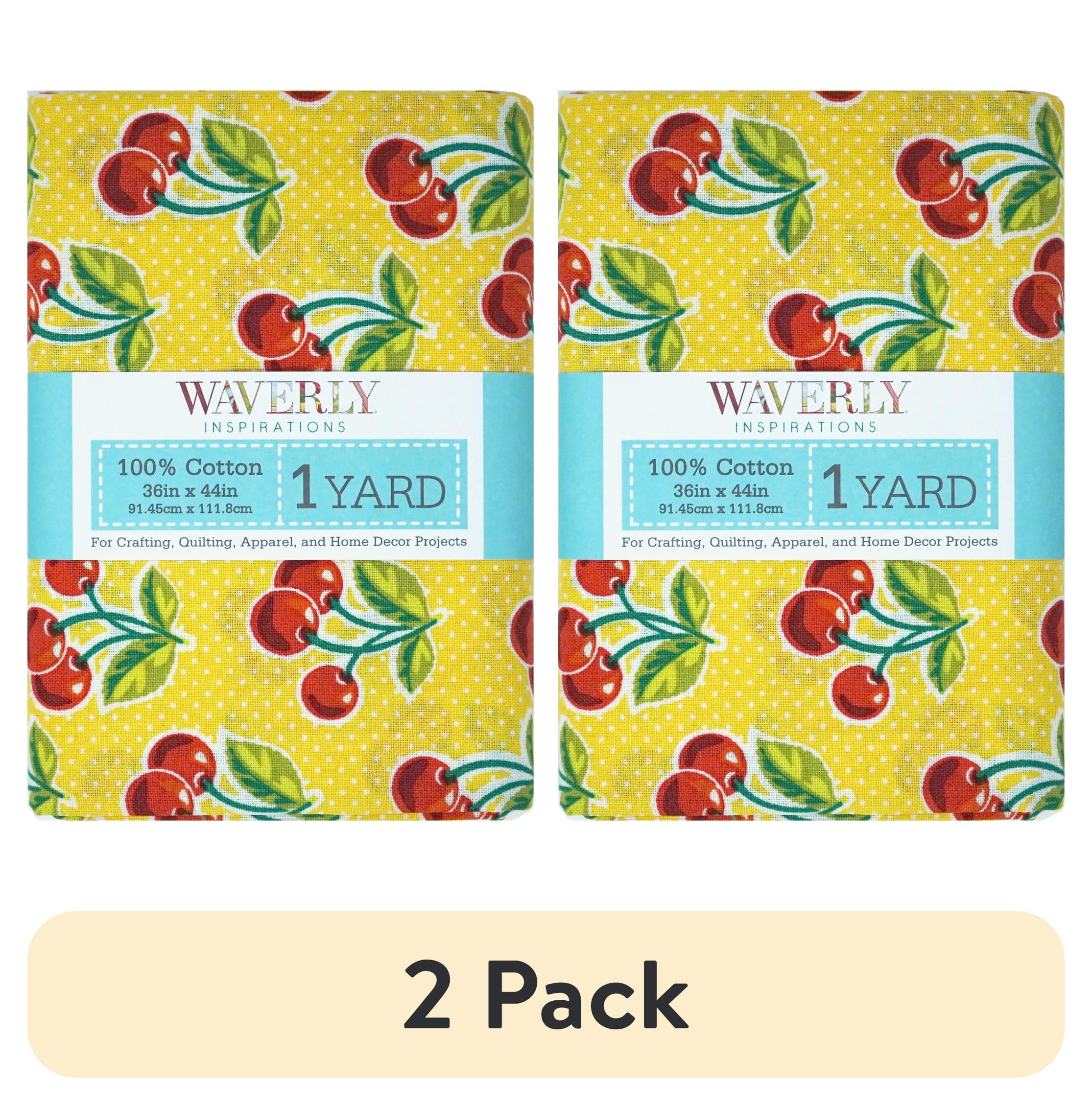 (2 pack) Waverly Inspirations 1 Yard Cut 100% Cotton Prints Fabric ...