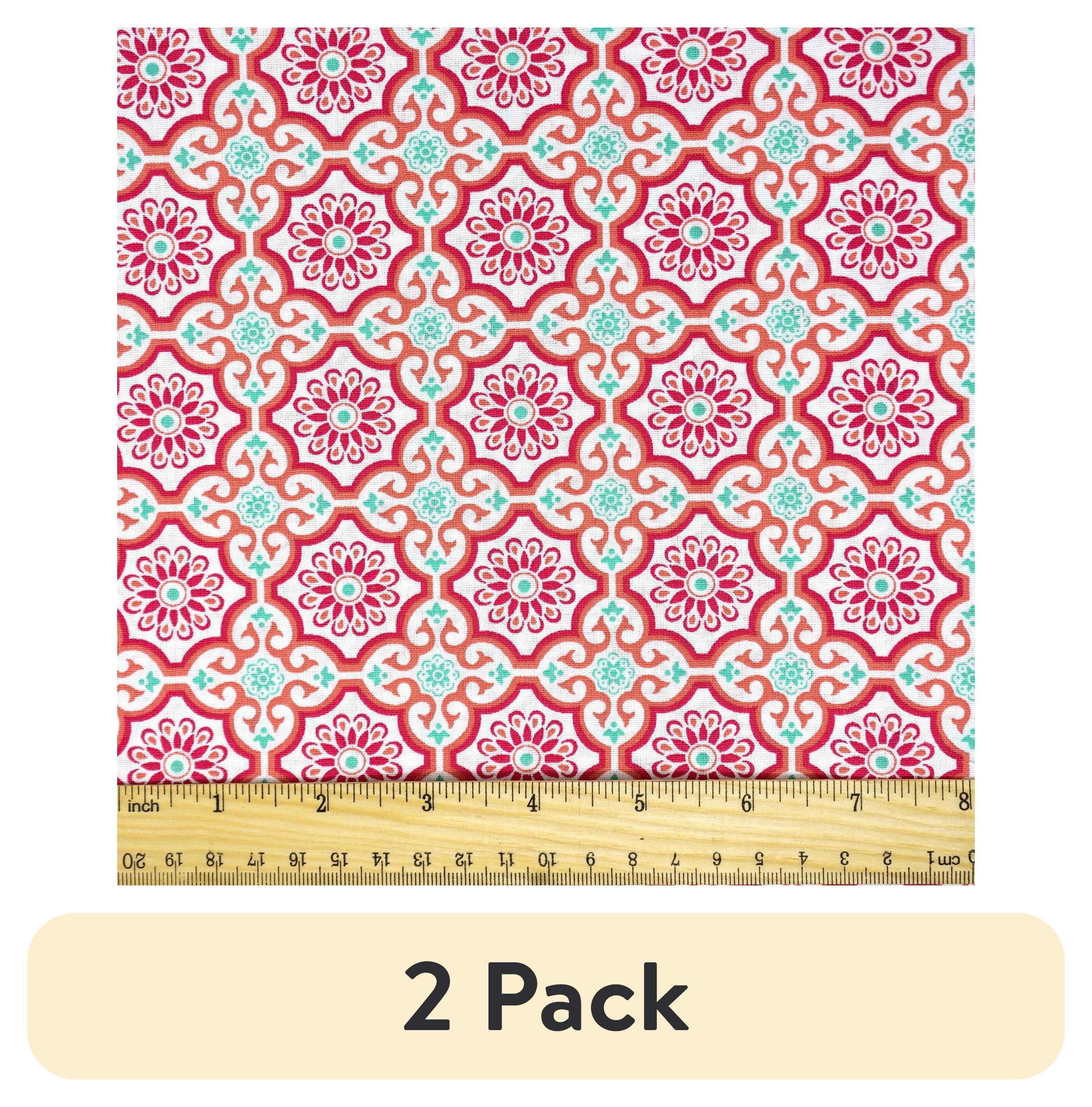 (2 pack) Waverly Inspirations 1 Yard Cut 100% Cotton Prints Fabric ...