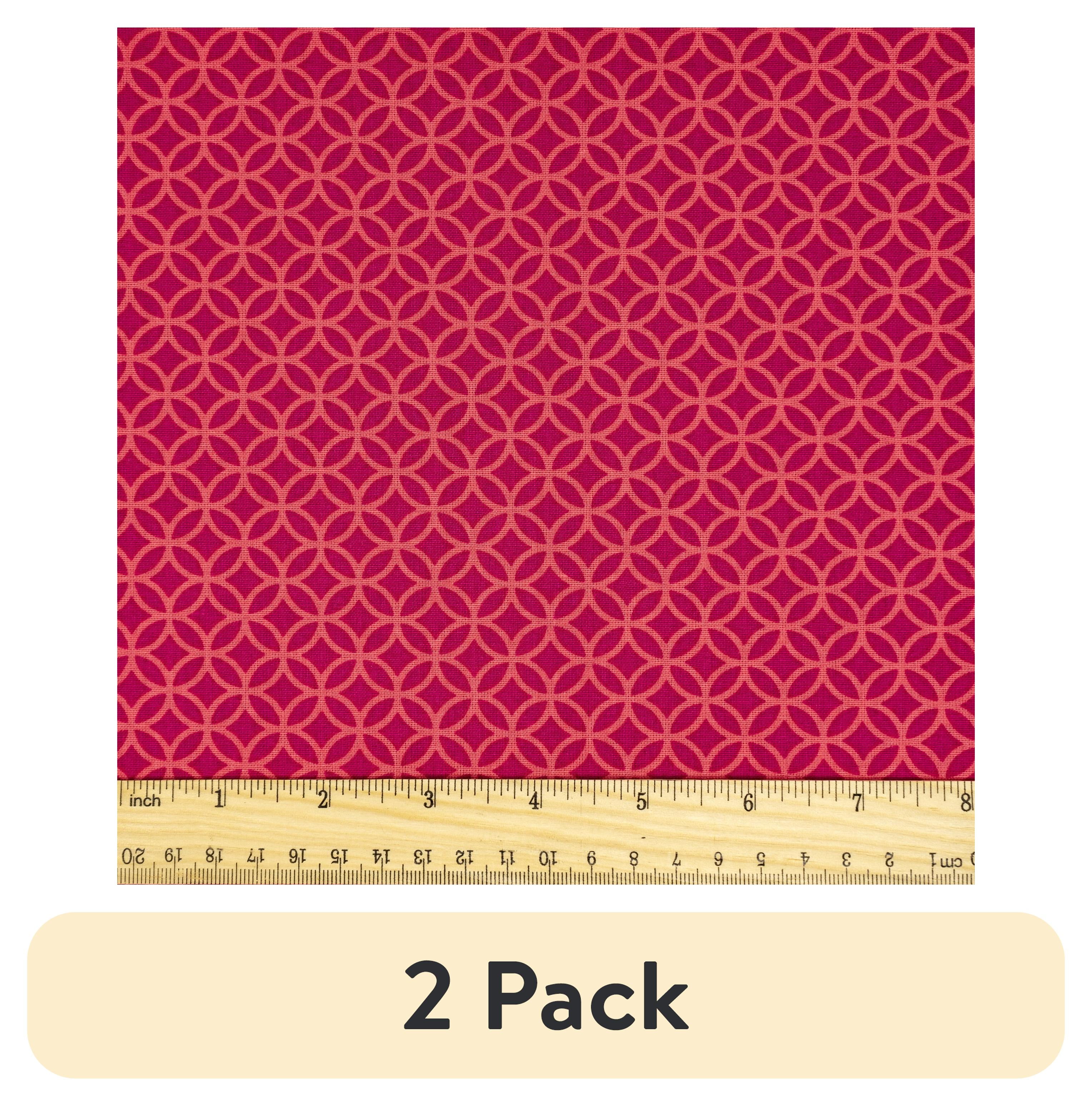 (2 pack) Waverly Inspirations 1 Yard Cut 100% Cotton Prints Fabric Red ...