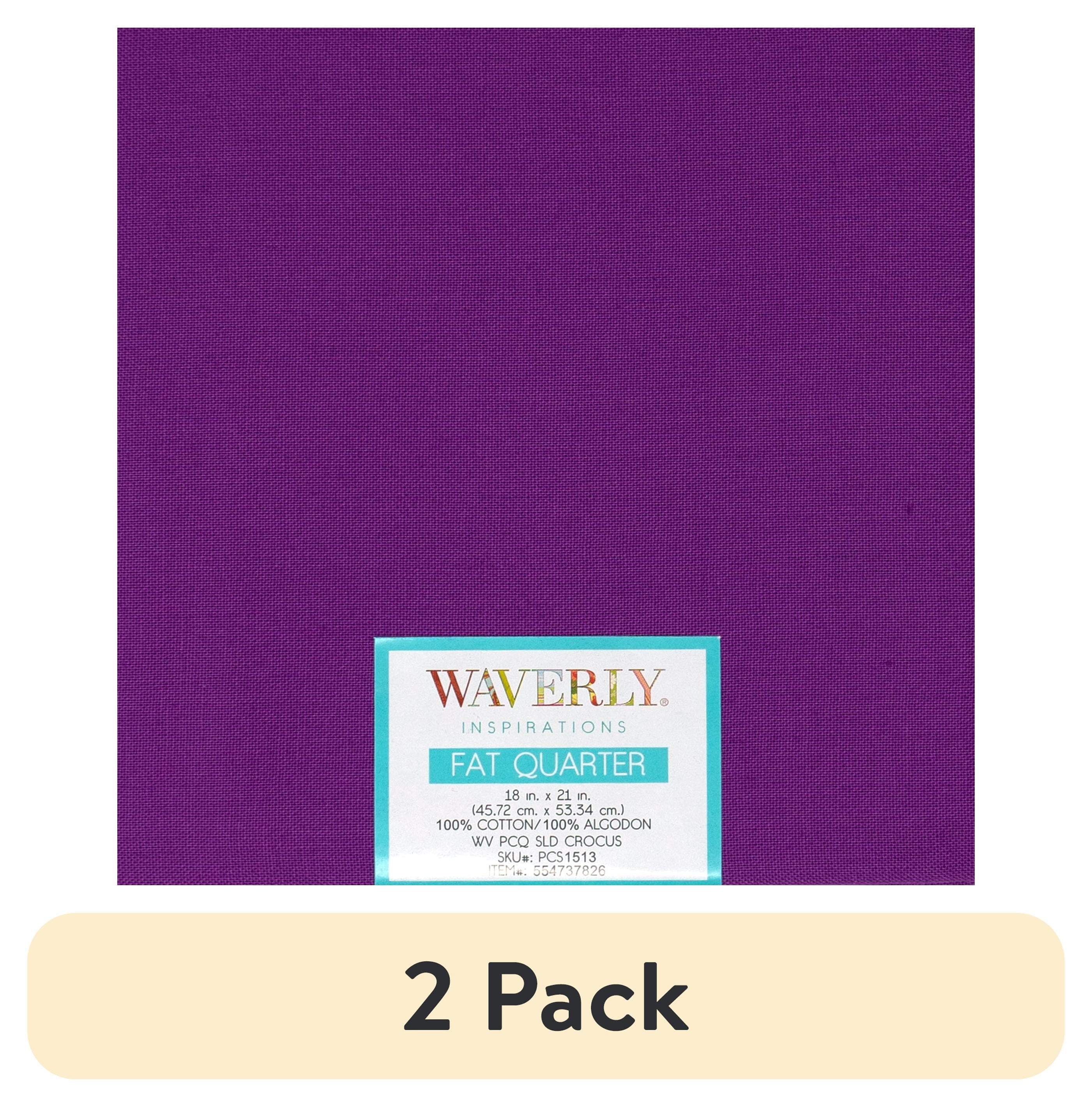 (2 pack) Waverly Inspirations Cotton 18" x 21" Fat Quarter Solid CROCUS ...
