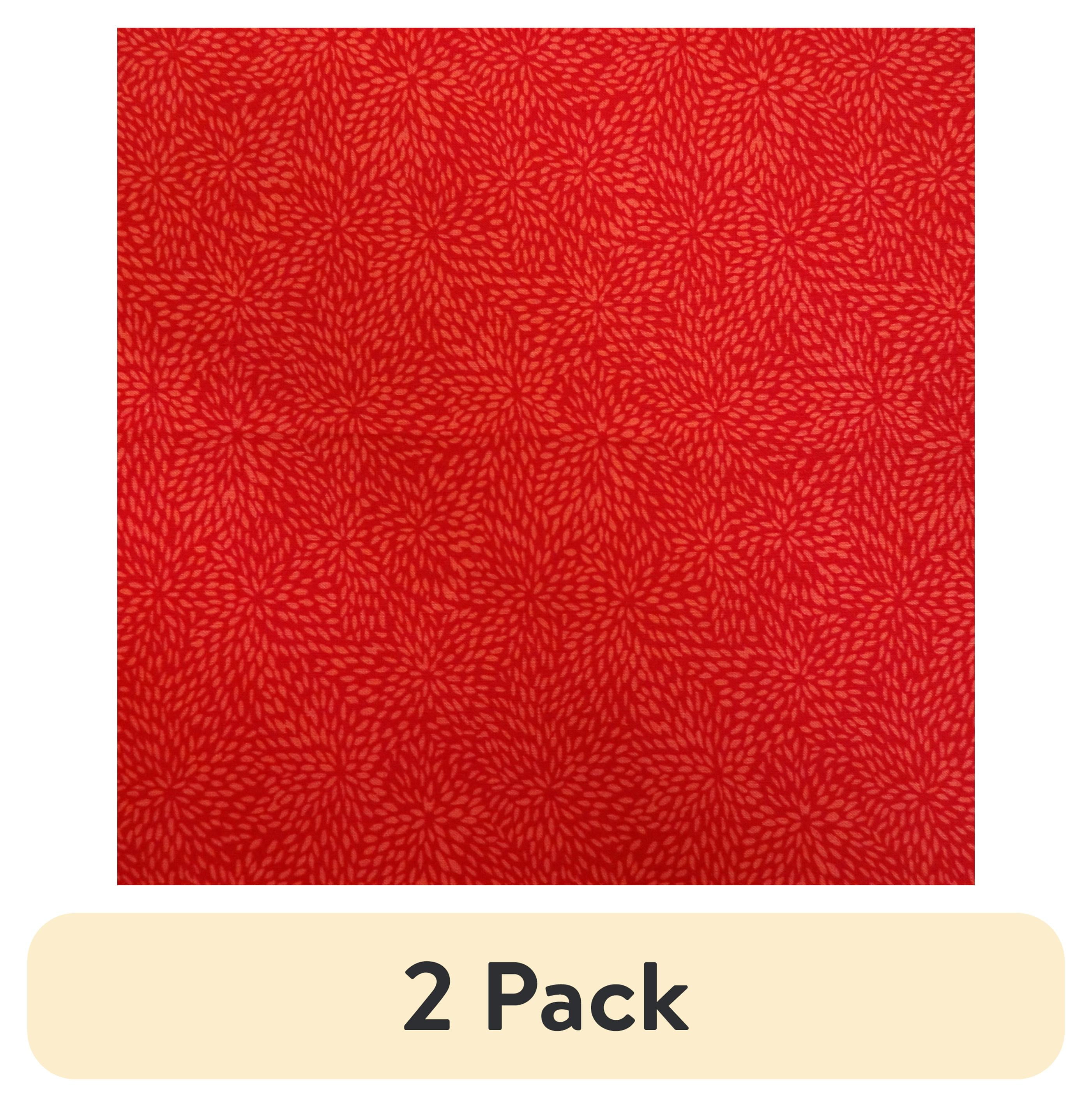 (2 pack) Waverly Inspirations 1 Yard Cut 100% Cotton Burst Red Print ...
