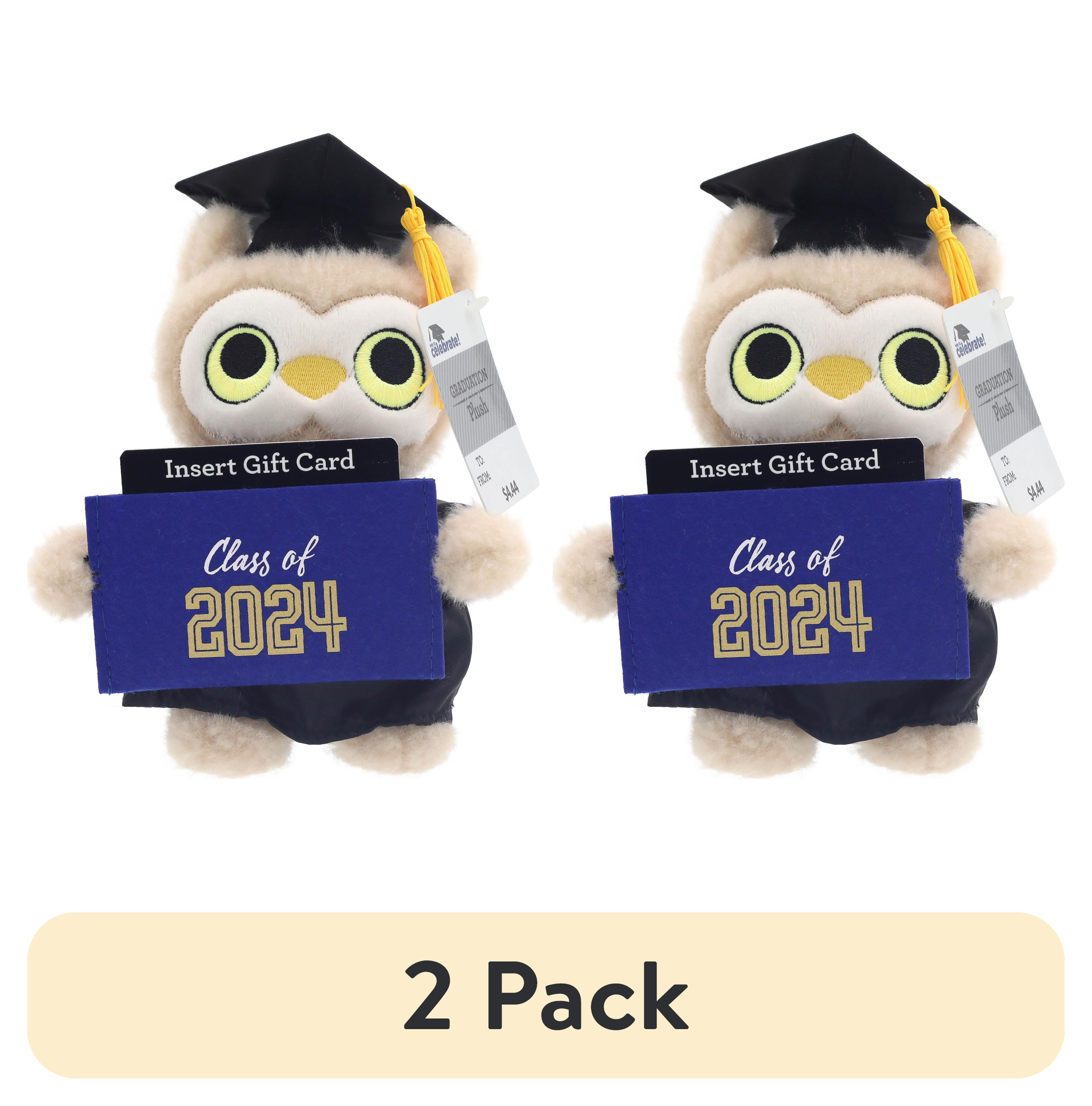 (2 pack) Way to Celebrate Graduation 8 Inch Plush with Gift Card Holder ...