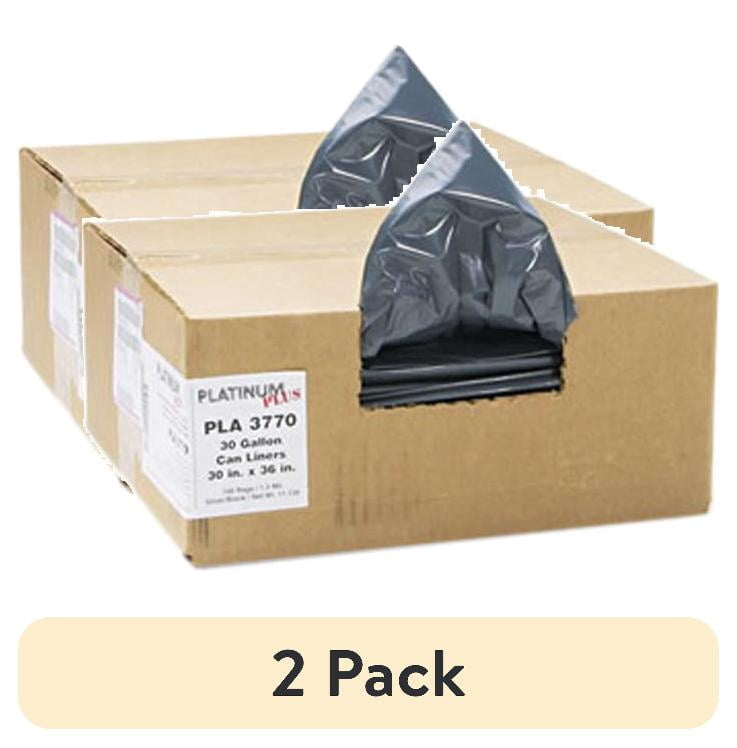 (2 pack) Webster Super Heavy-Duty Platinum Plus Gray Liners, 30 Gallon ...