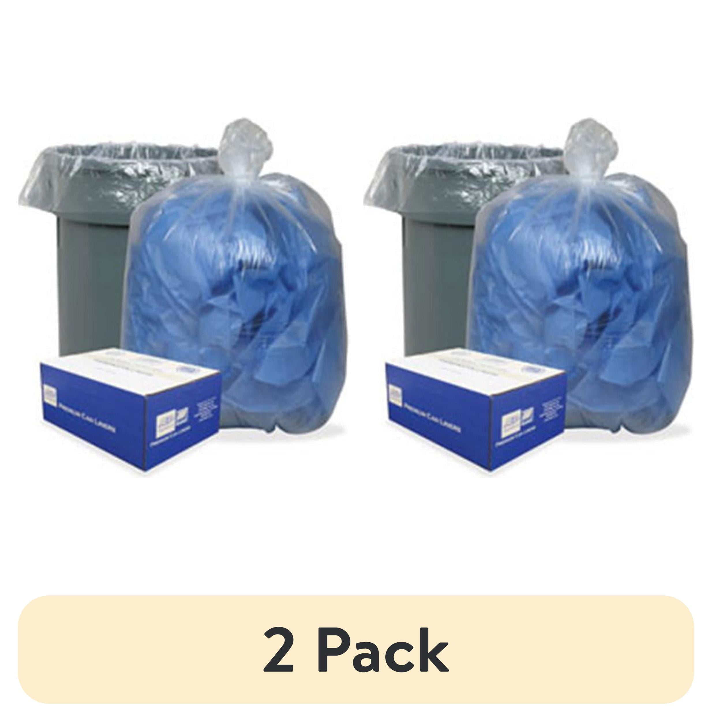 (2 pack) Webster WBI385822C 0.8 mil Heavy-Duty Low-Density Liners- 100 ...