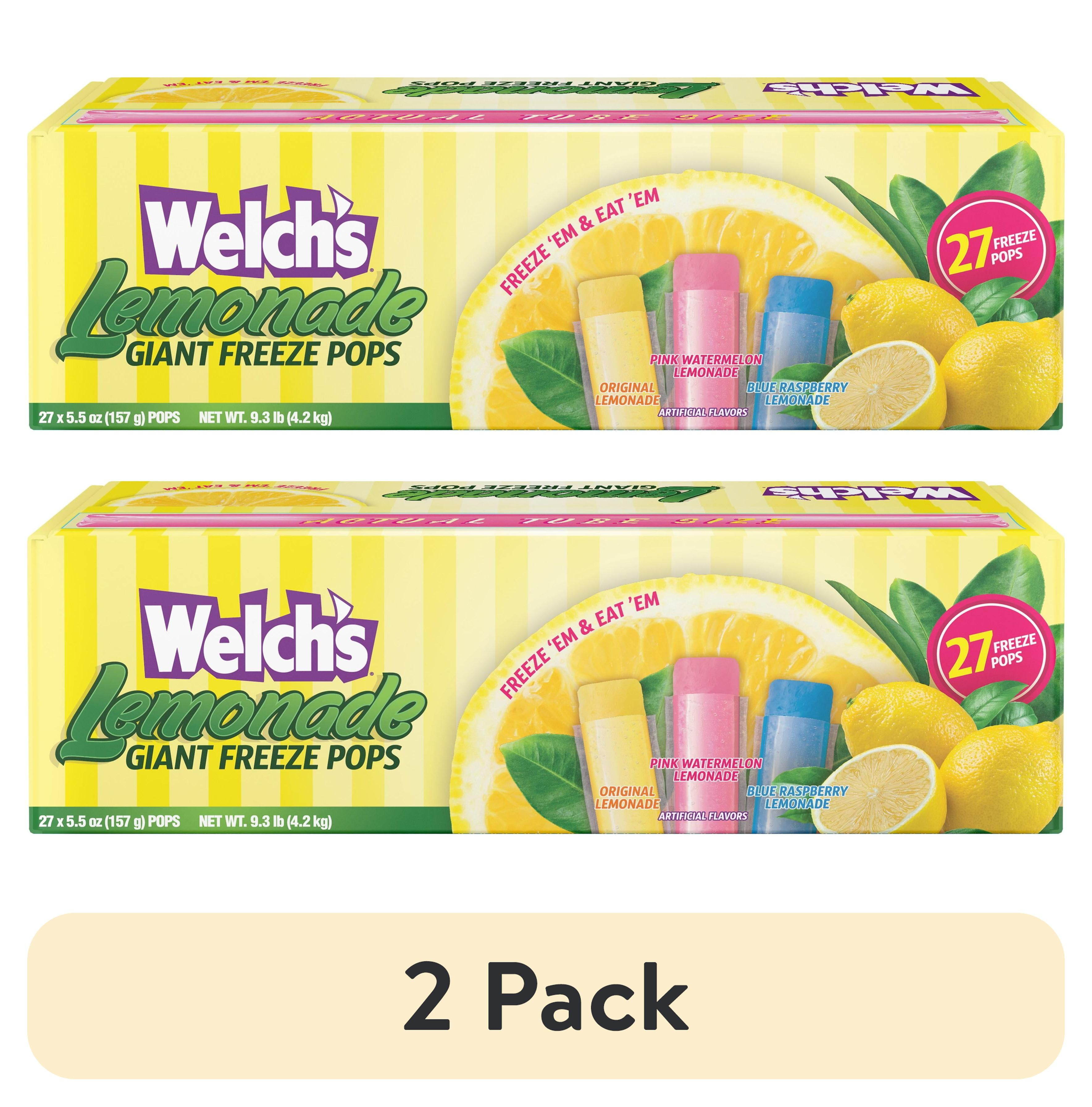 (2 pack) Welch's Lemonade Giant Freezer Pops, 5.5 oz., 27 count ...