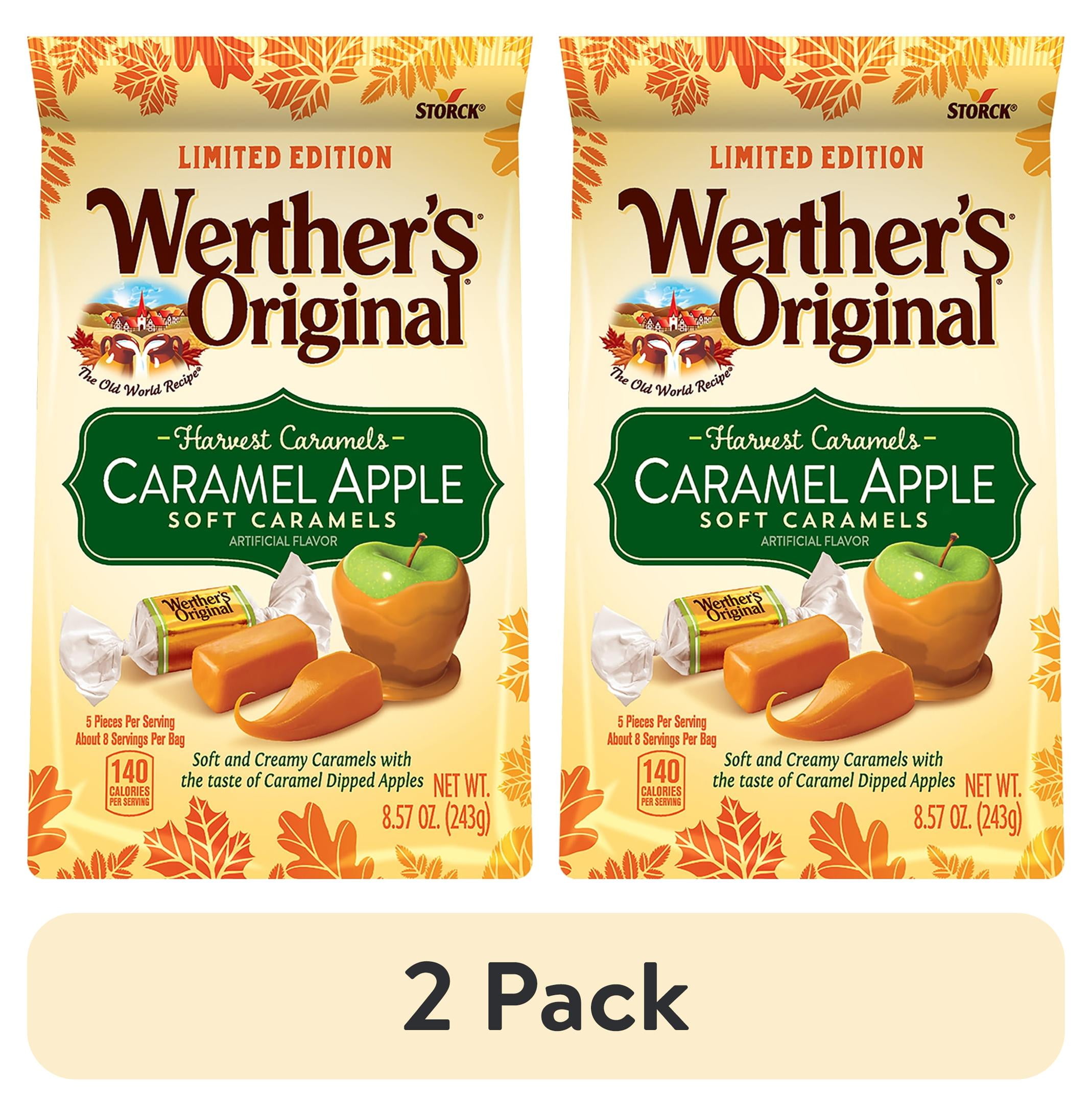 (2 pack) Werther's Original Harvest Caramel Apple Soft Caramel Candy, 8 ...