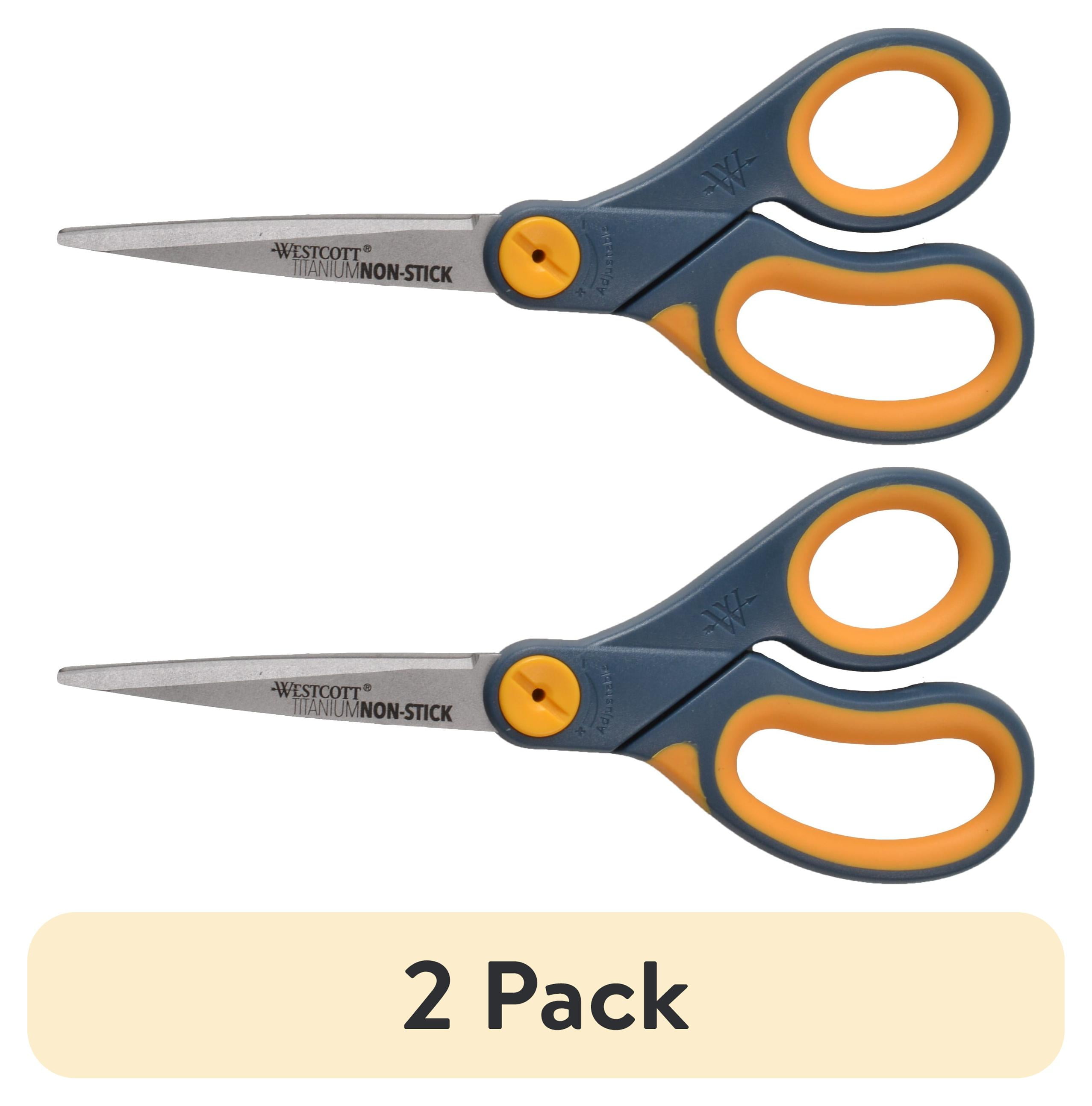(2 pack) Westcott 8" Straight Titanium Bonded Non-Stick All-Purpose ...