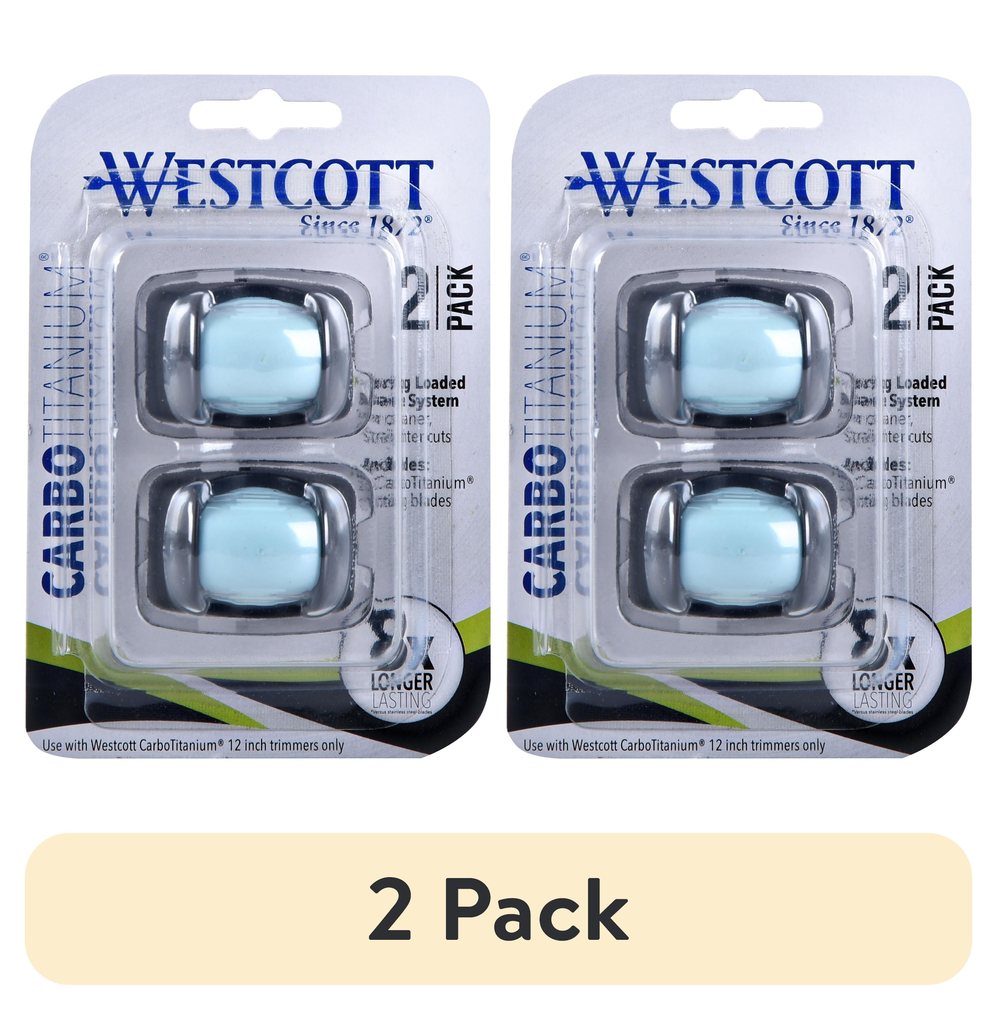 (2 pack) Westcott Carbo Titanium Replacement Blades, for 12" Trimmers ...