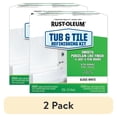 (2 pack) White, Rust-Oleum Gloss Tub & Tile Refinishing Kit- 384165 ...