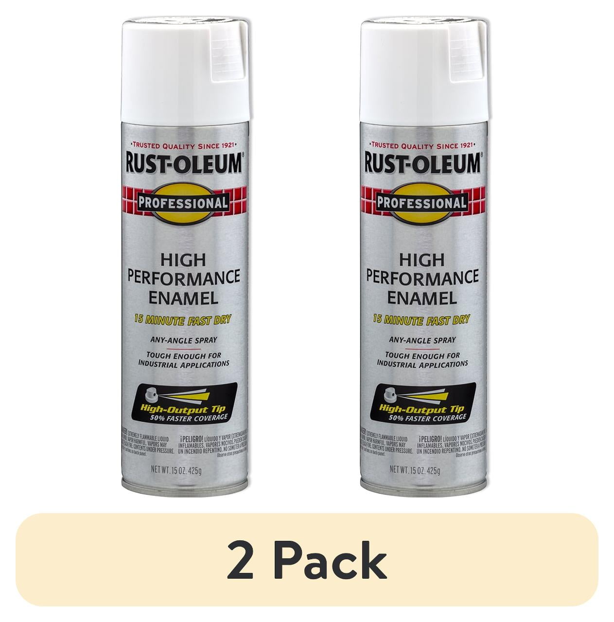 (12 pack) 6 Pack, White, Rust-Oleum Professional High Performance Flat ...