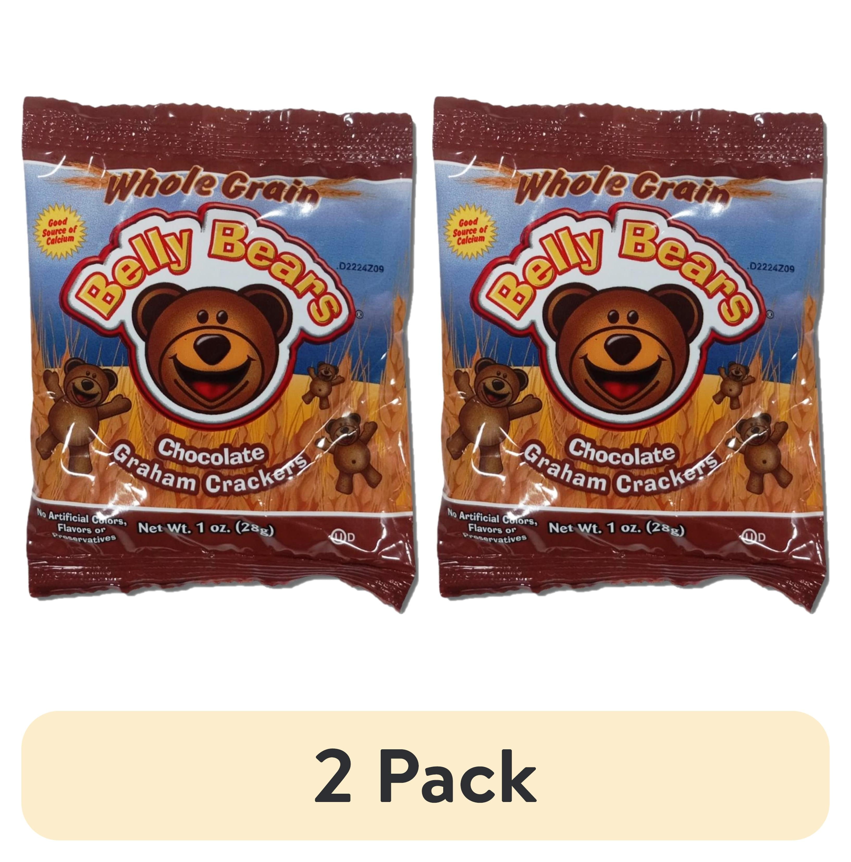 (2 pack) Whole Grain Chocolate Belly Bears School Graham Crackers, 20 ...