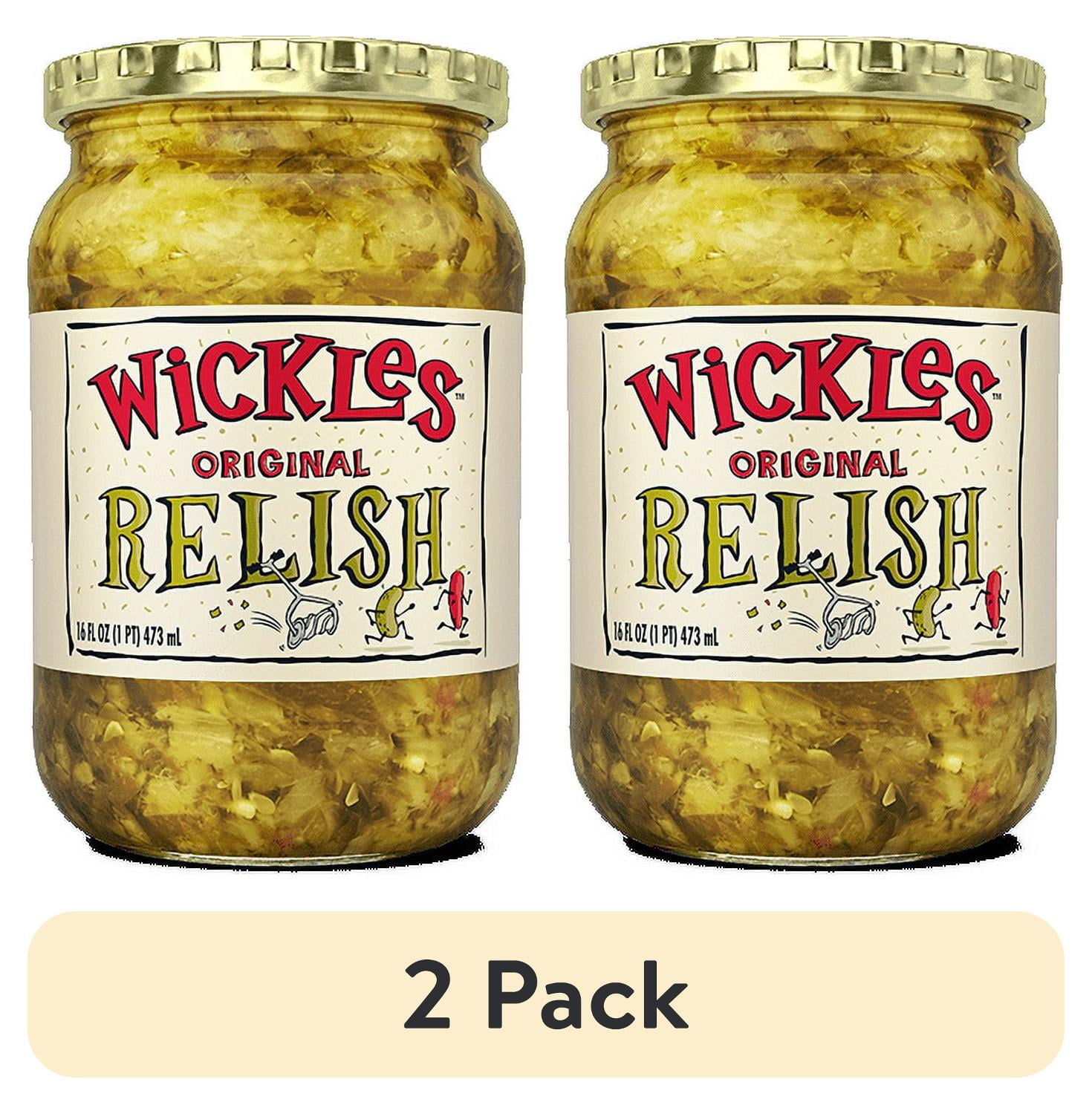 (2 pack) Wickle's Sweet Relish, 16 oz Jar - Walmart.com