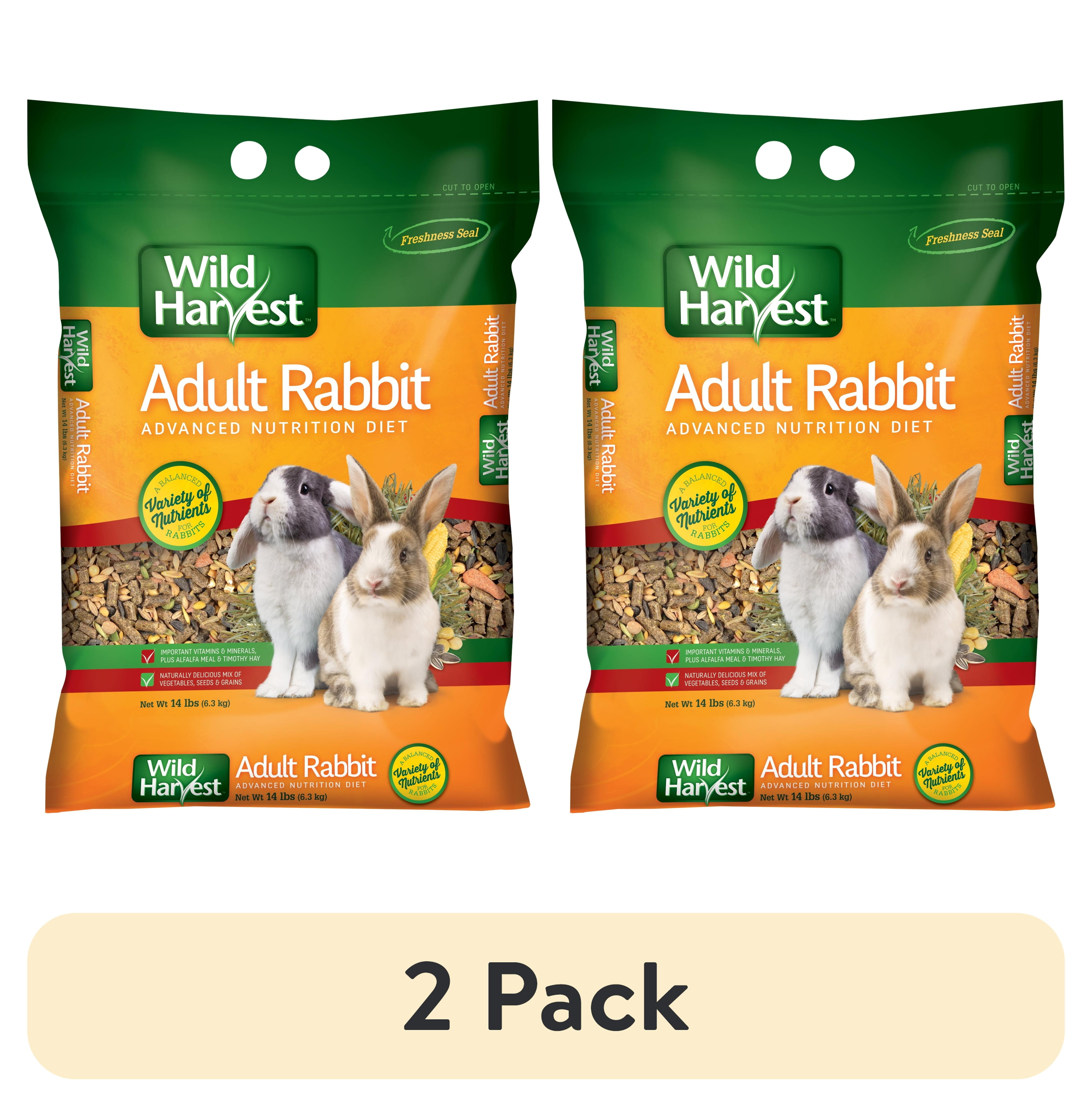 (2 pack) Wild Harvest Advanced Nutrition Adult Rabbit 14 Pounds ...