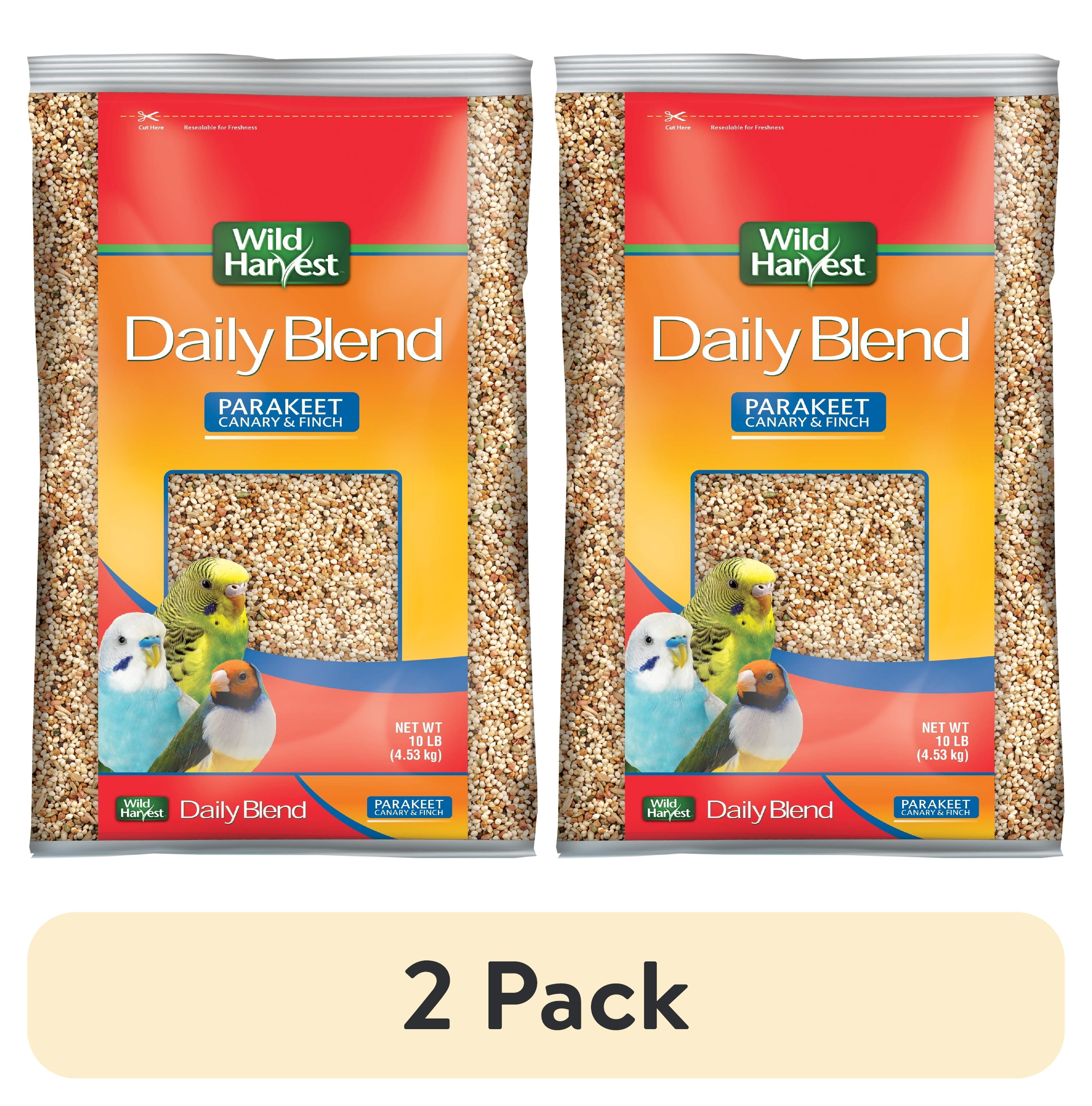 (2 pack) Wild Harvest Daily Blend Nutrition Diet Bird Food for Parakeet ...