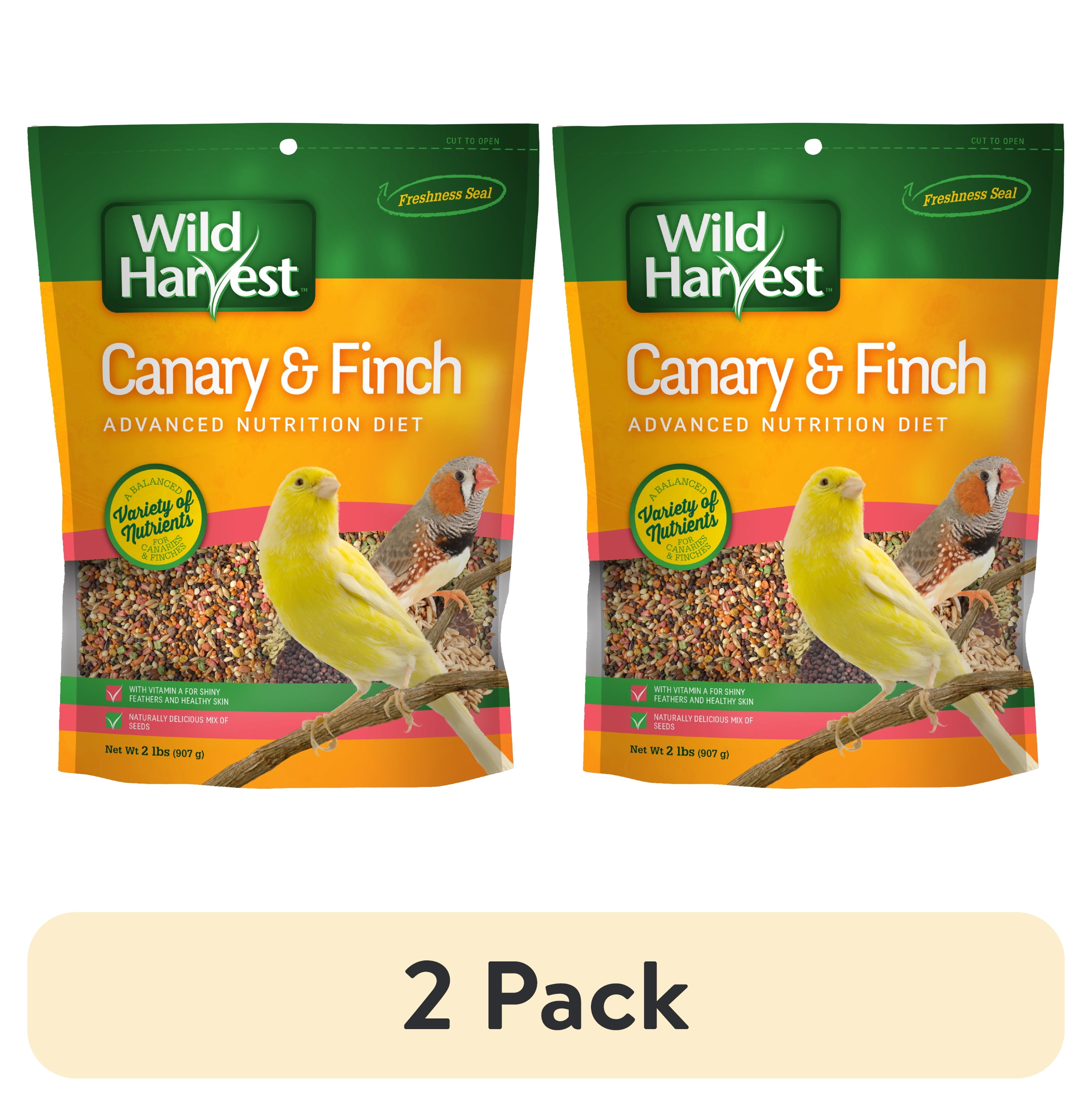 (2 pack) Wild Harvest Super Premium Canary and Finch Food, 2 lb ...