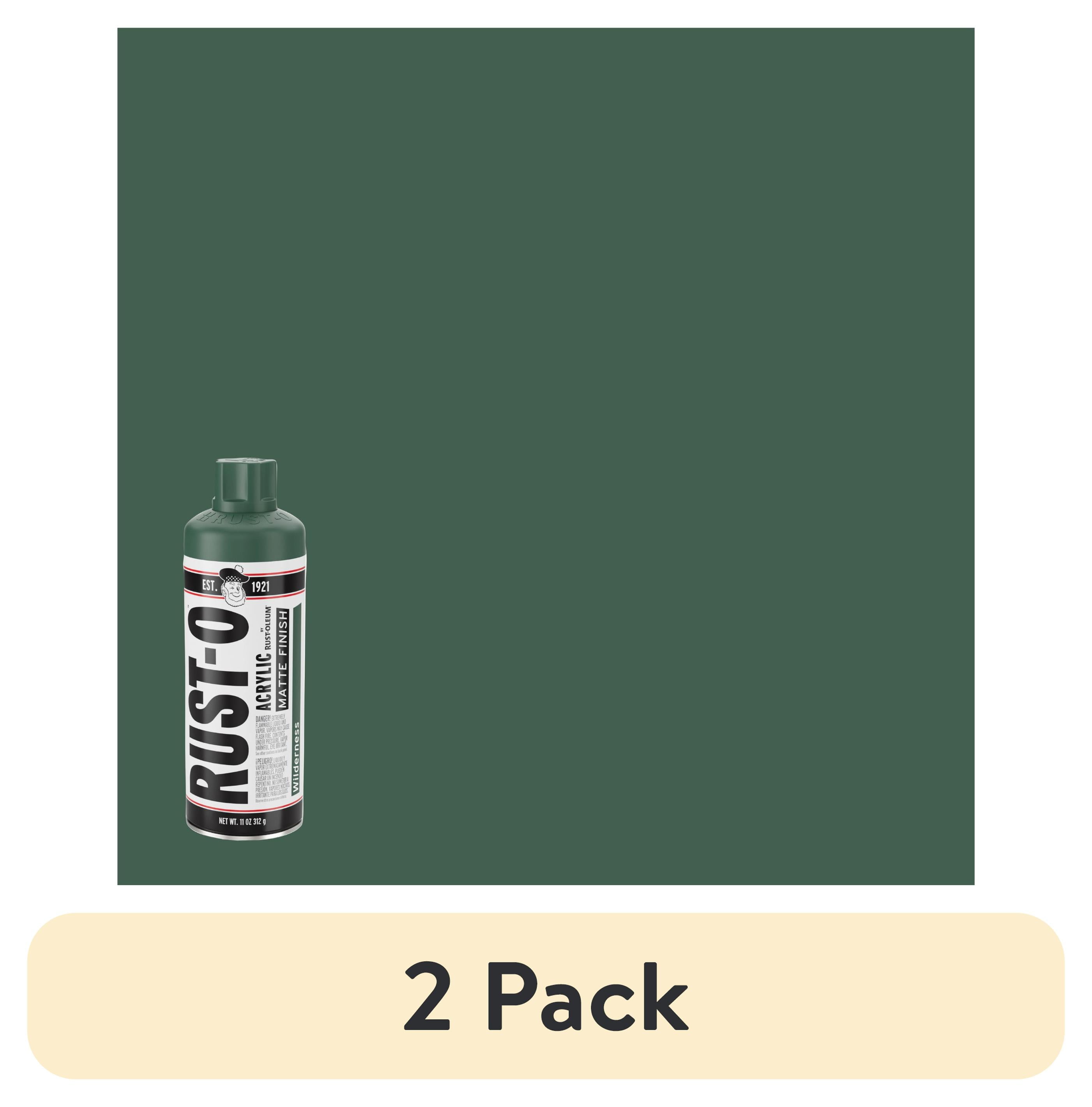 (2 pack) Wilderness, Rust-Oleum Rust-O Acrylic Matte Spray Paint-392204 ...