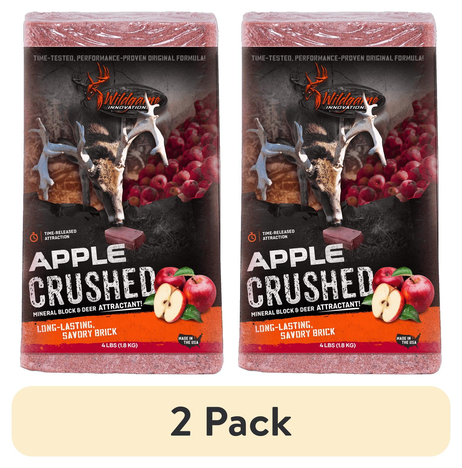 (2 pack) Wildgame Innovations Apple Crushed Deer Attractant Salt Block ...