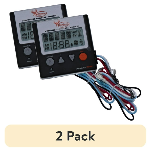 (2 pack) Wildgame Innovations Digital Timer for Deer Feeders, 6V or 12V, TH-DT - Walmart.com