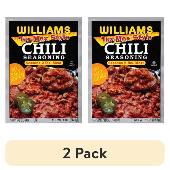 (2 pack) Williams Chili Seasoning, Tex-Mex Style, 1 oz - Walmart.com