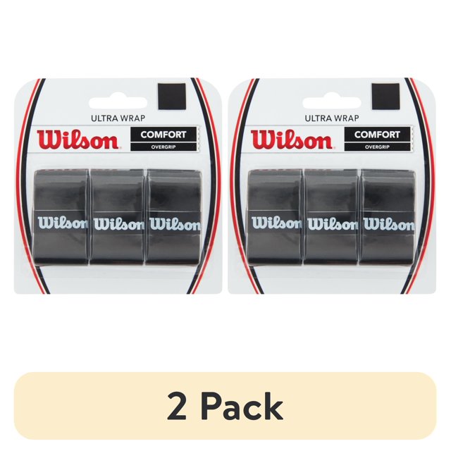 Wilson Ultra Grip Wrap Tennis Racket Overgrip Tape, Black - 3 Pack ...