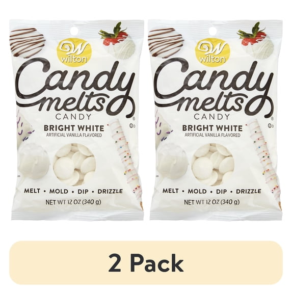 (2 pack) Wilton Melting Chocolate Bright White Candy Melts Cake Pops ...