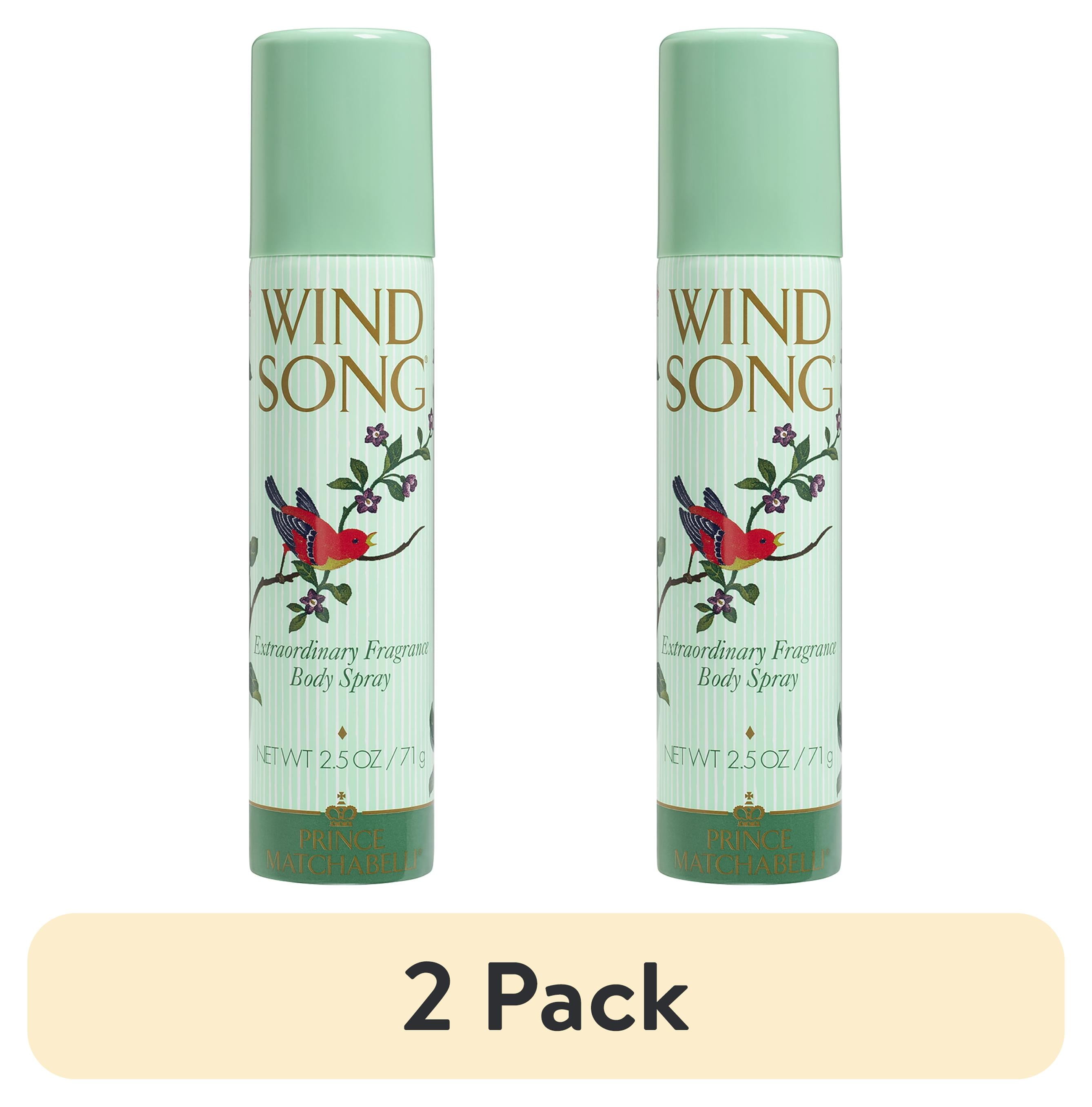 (2 pack) Wind Song Extraordinary Fragrance Body Spray, 2.5 oz - Walmart.com