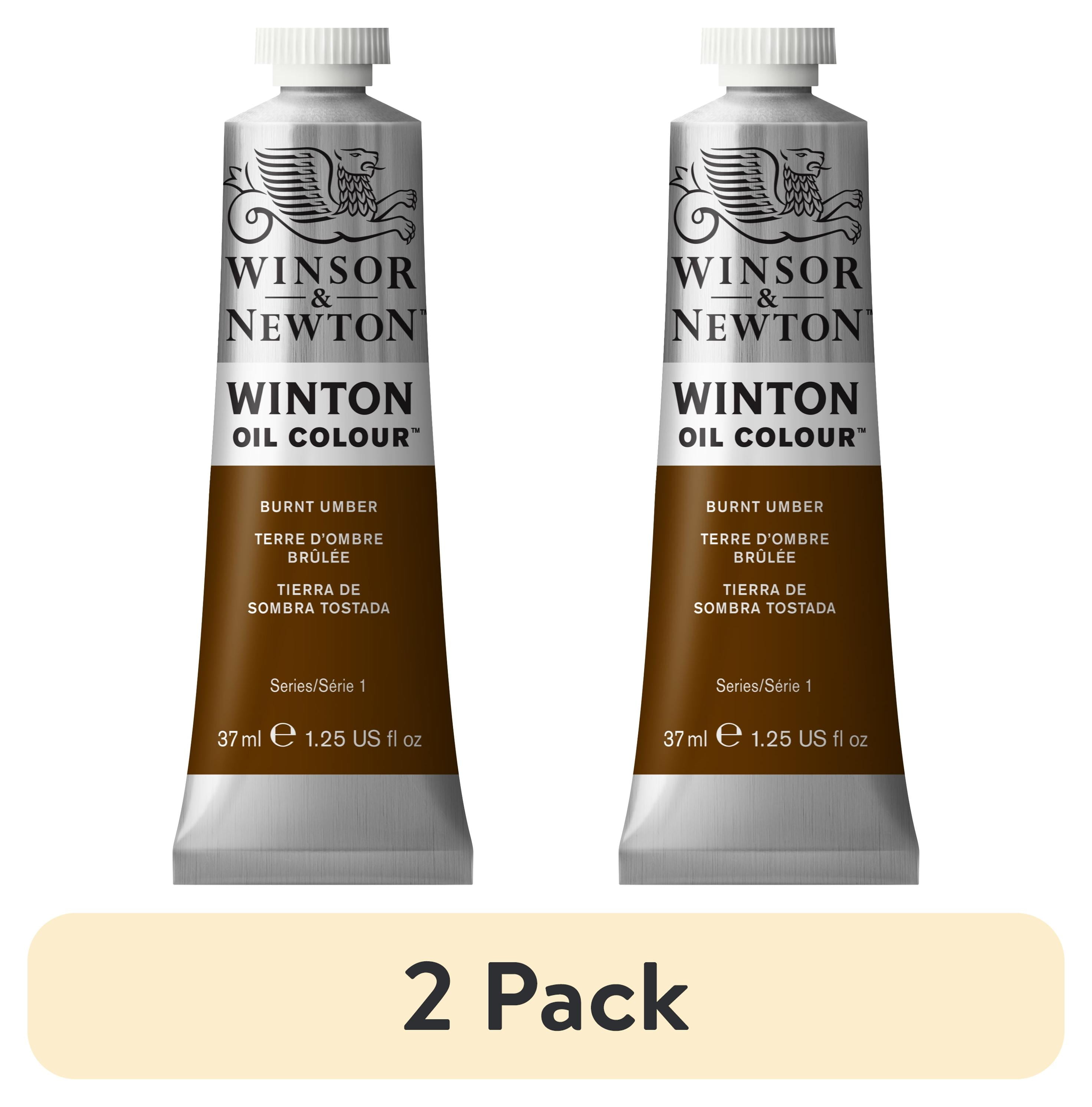 (2 pack) Winsor & Newton Winton Oil Color, 37ml, Burnt Umber - Walmart.com