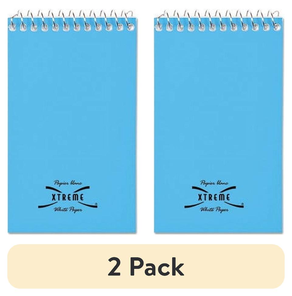 (2 pack) Wirebound Memo Books, Narrow Rule, 3 x 5, White, 60 Sheets ...