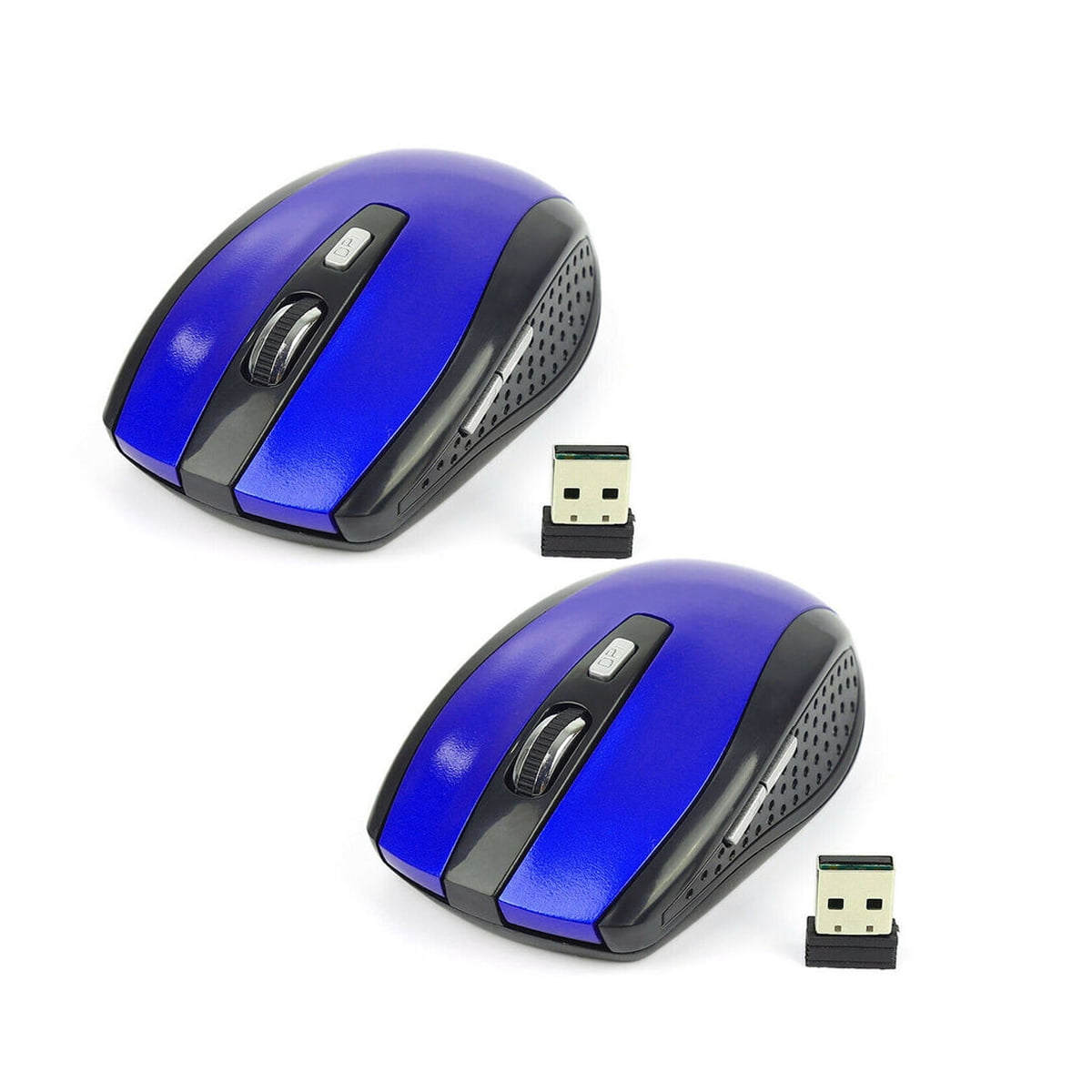 2 pack Wireless Optical Mouse Mice & USB Receiver For PC Laptop ...