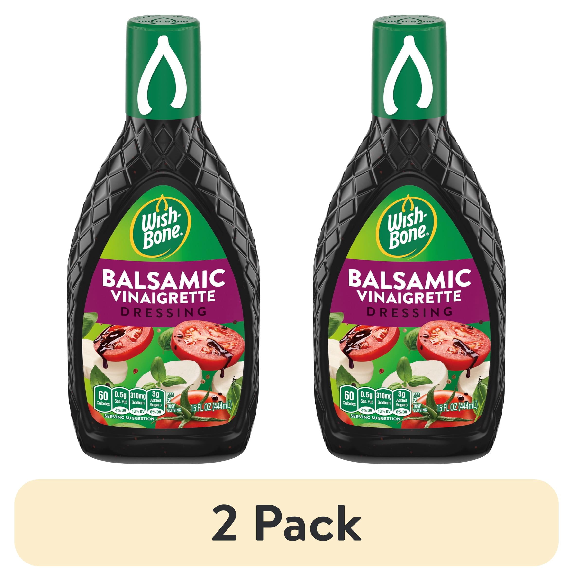 (2 pack) Wish-Bone Balsamic Vinaigrette Salad Dressing, 15 fl oz ...