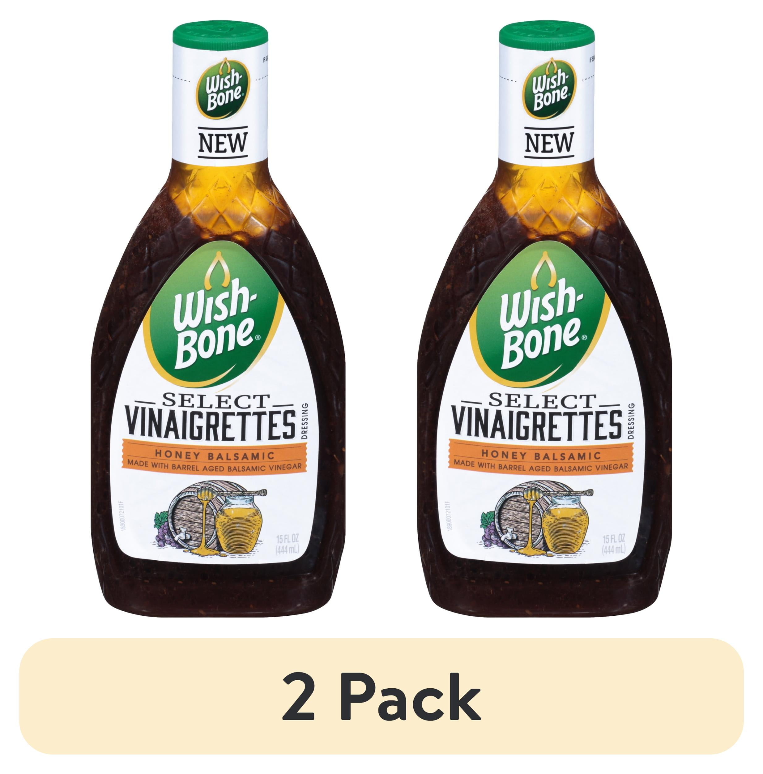 (2 pack) Wish-Bone Vinaigrettes Honey Balsamic Salad Dressing, 15 fl oz ...