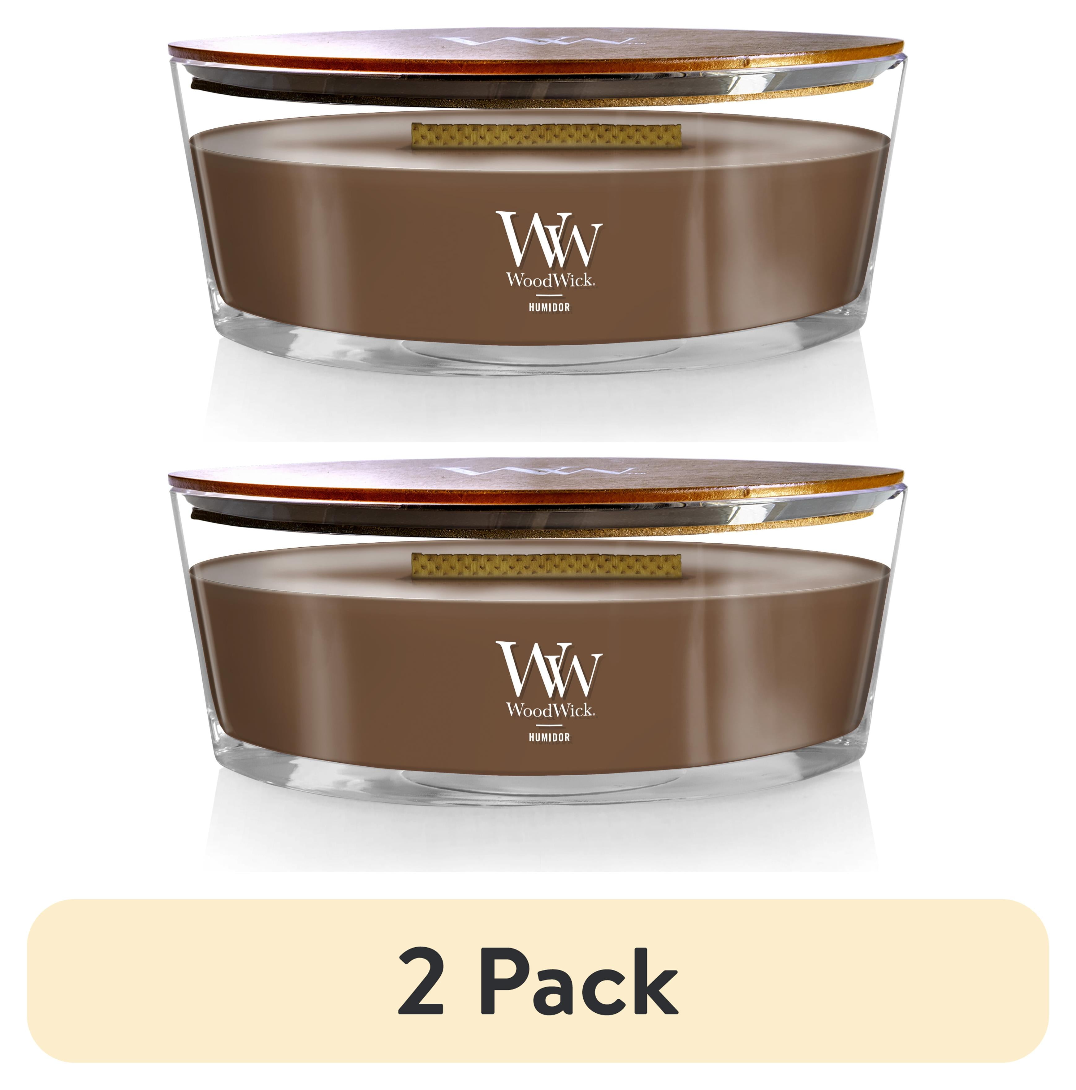 (2 pack) WoodWick Ellipse Scented Candle, Humidor, 16 oz - Walmart.com