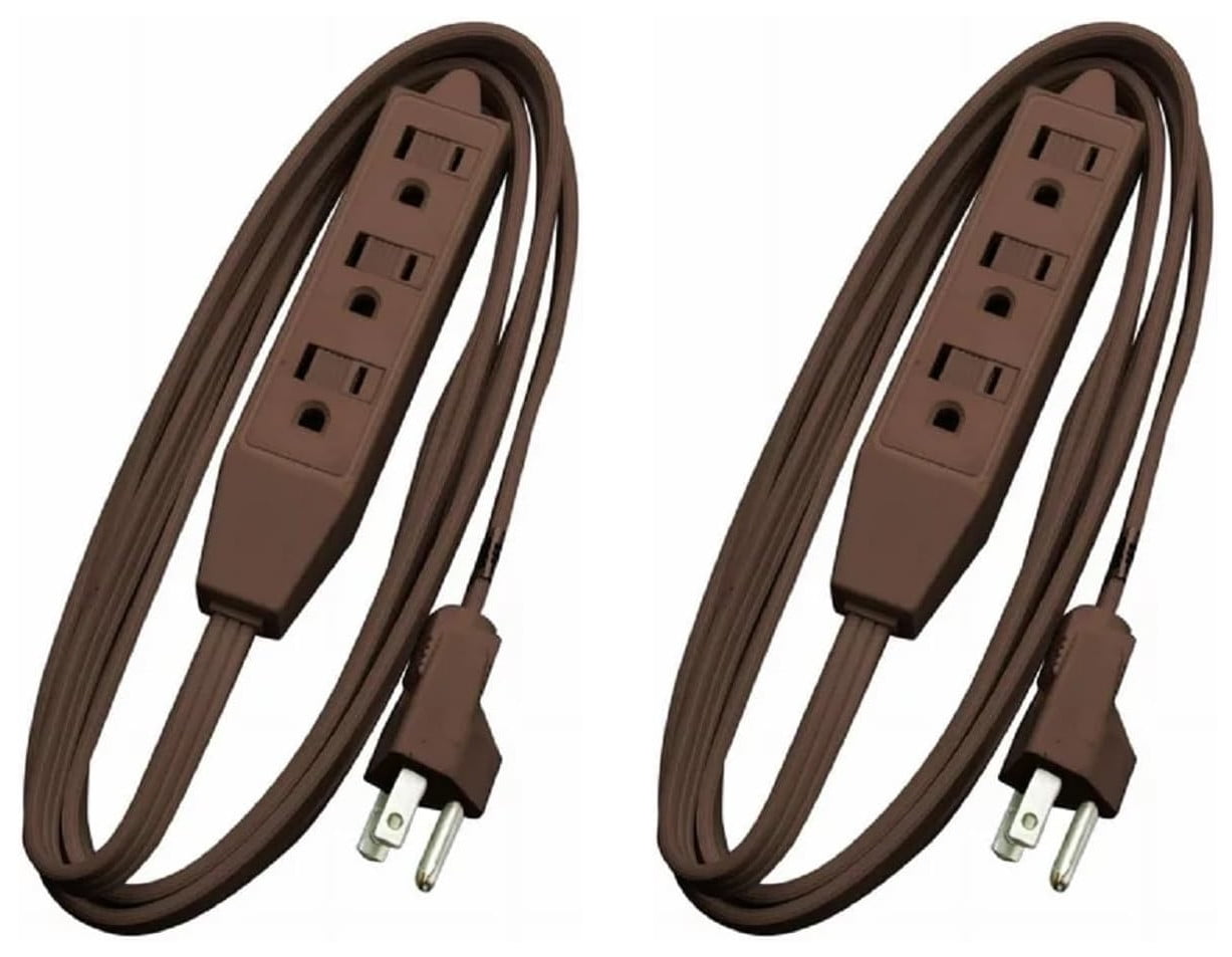 2-pack - Woods 0608 SPT-2 16/3 Cube Tap Extension Cord, 8-Foot, 3 ...