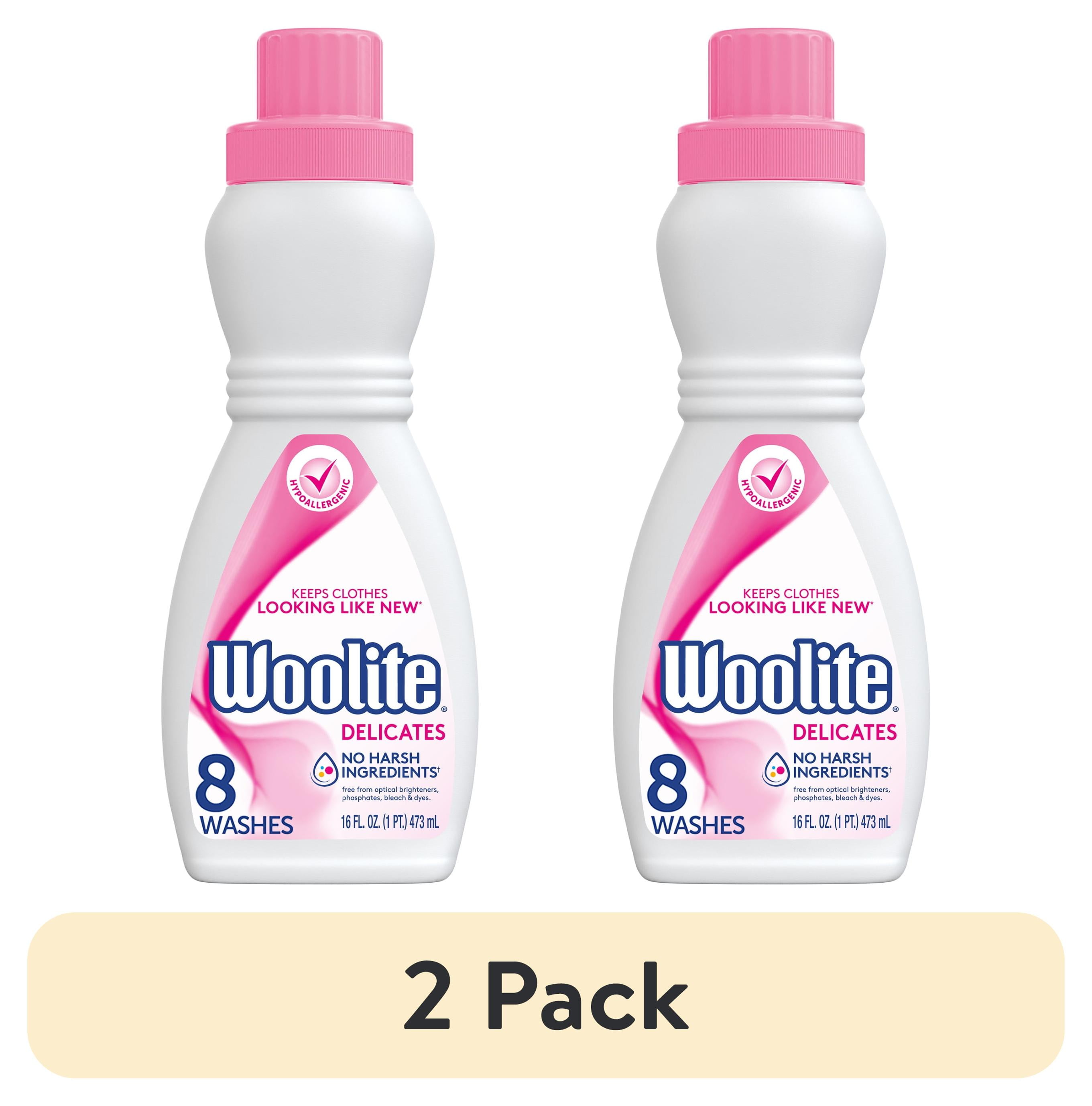 (2 pack) Woolite Delicates Hypoallergenic Liquid Laundry Detergent, 16 ...