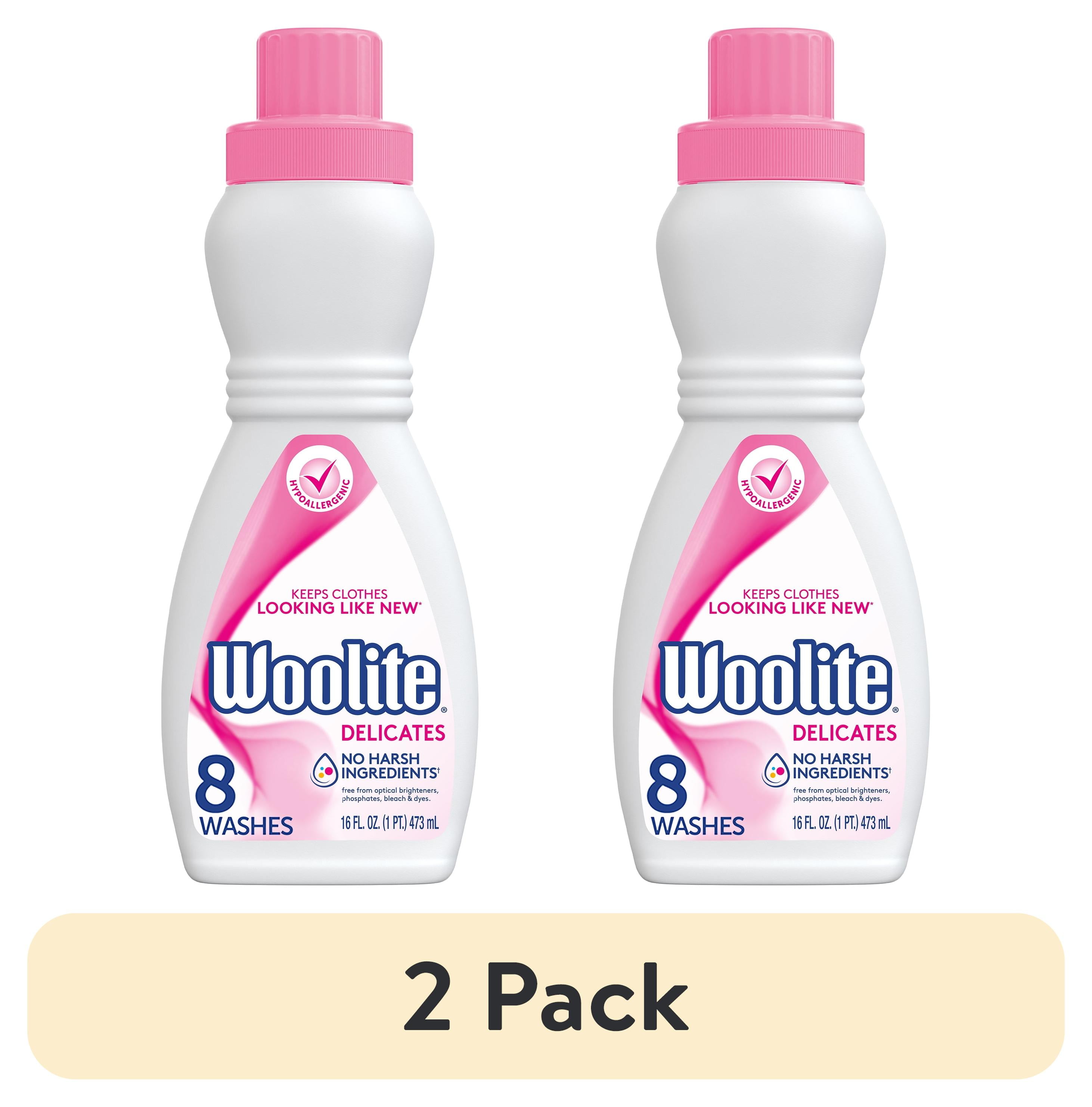 (2 pack) Woolite Delicates Hypoallergenic Liquid Laundry Detergent, 16 ...