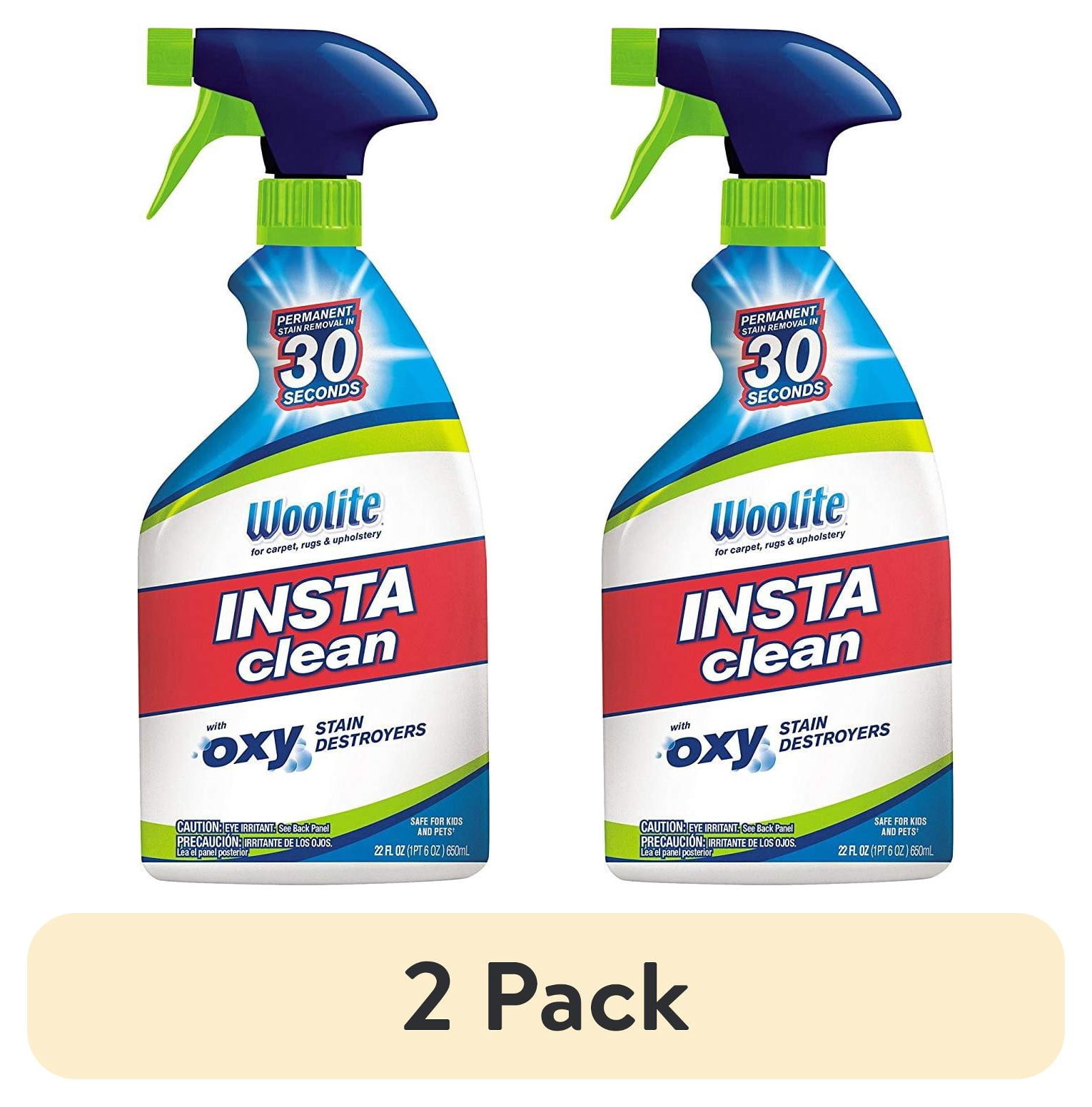 (2 pack) Woolite INSTAclean Permanent Stain Remover, 22oz Pack of 2 ...