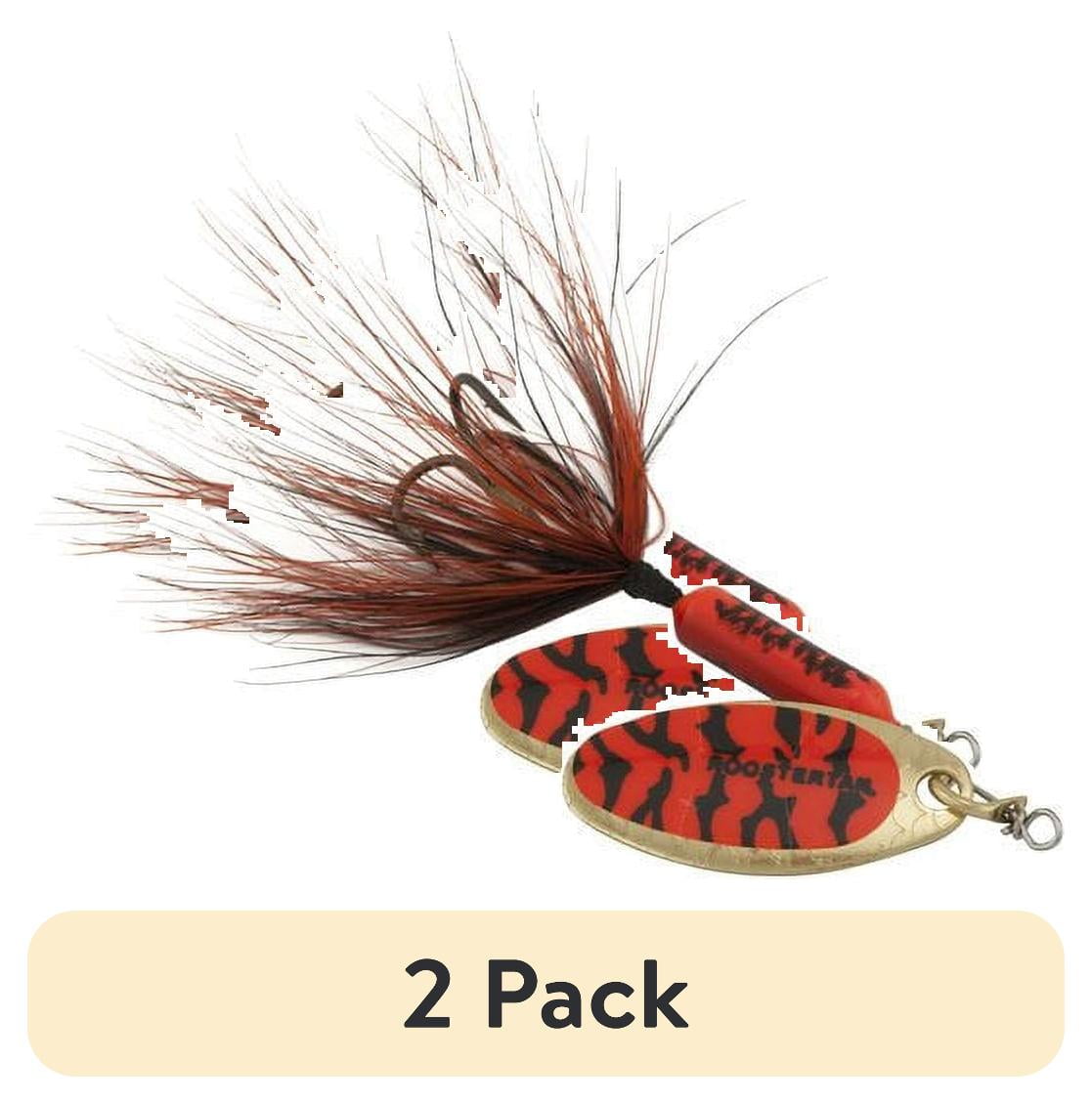 (2 pack) Worden's Rooster Tail, Inline Spinnerbait Fishing Lure, 1/8 oz ...