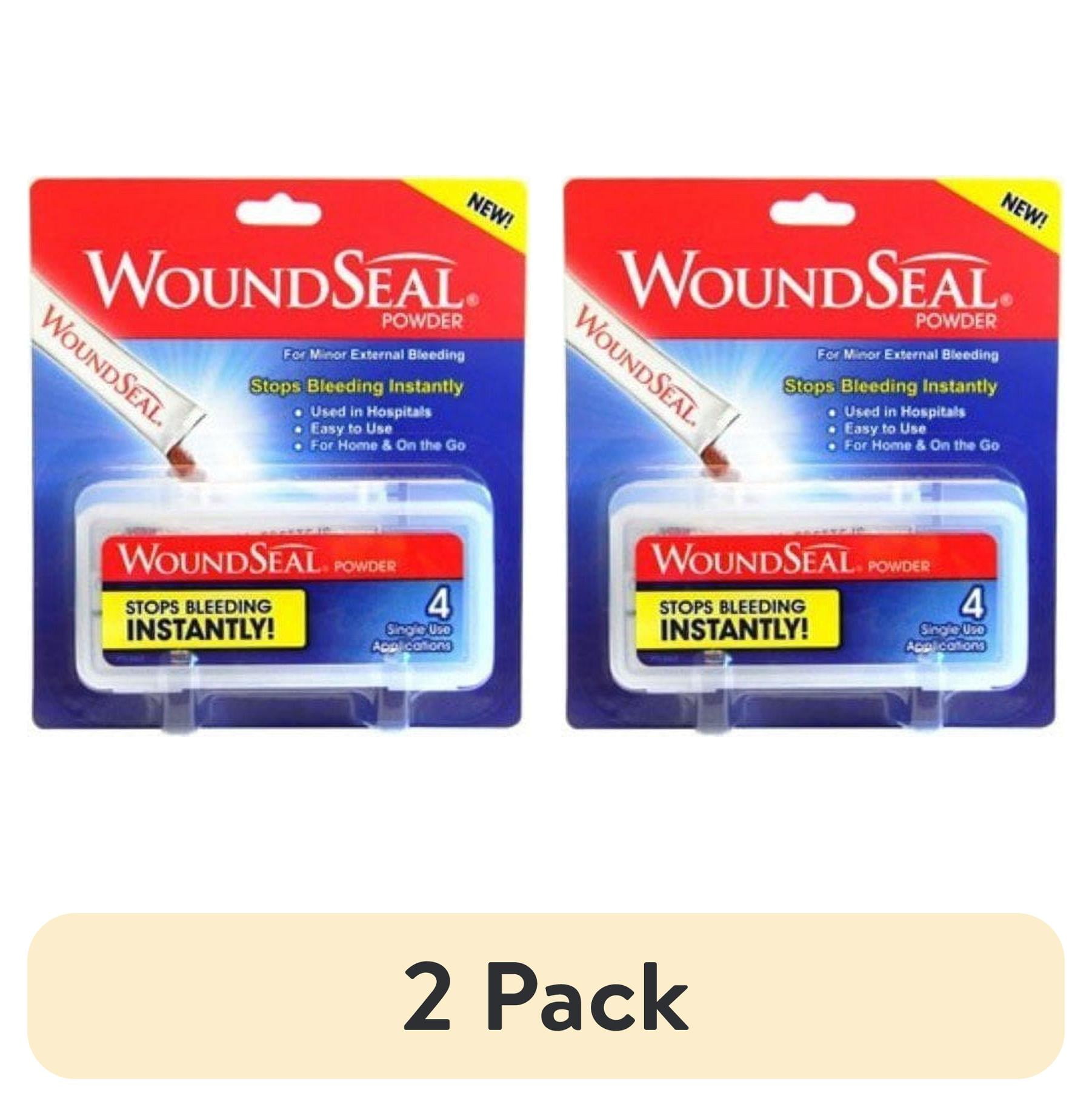 (2 pack) WoundSeal Topical Powder for Minor External Bleeding, Stops ...