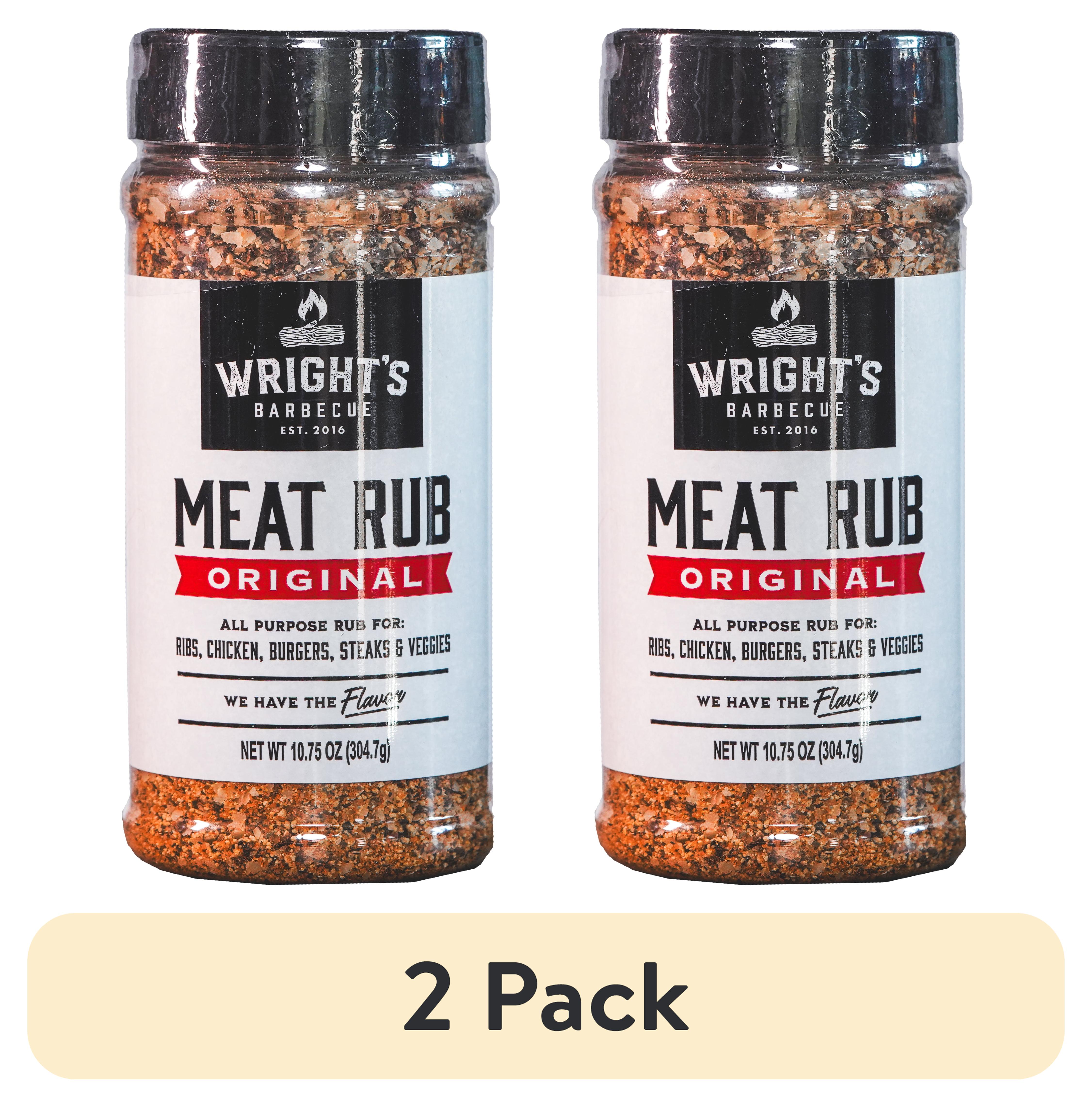 (2 pack) Wright's Barbecue Meat Rub Dry Seasoning, 16 oz - Walmart.com