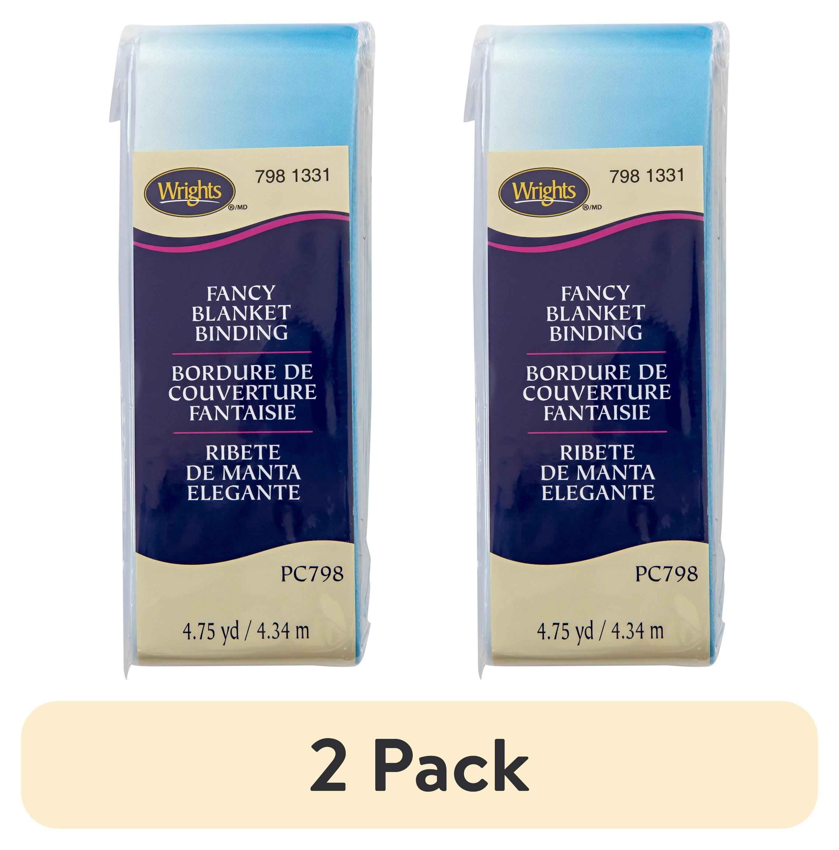 (2 pack) Wrights 2" Blue Ombre Printed Blanket Binding, 4.75 yd ...